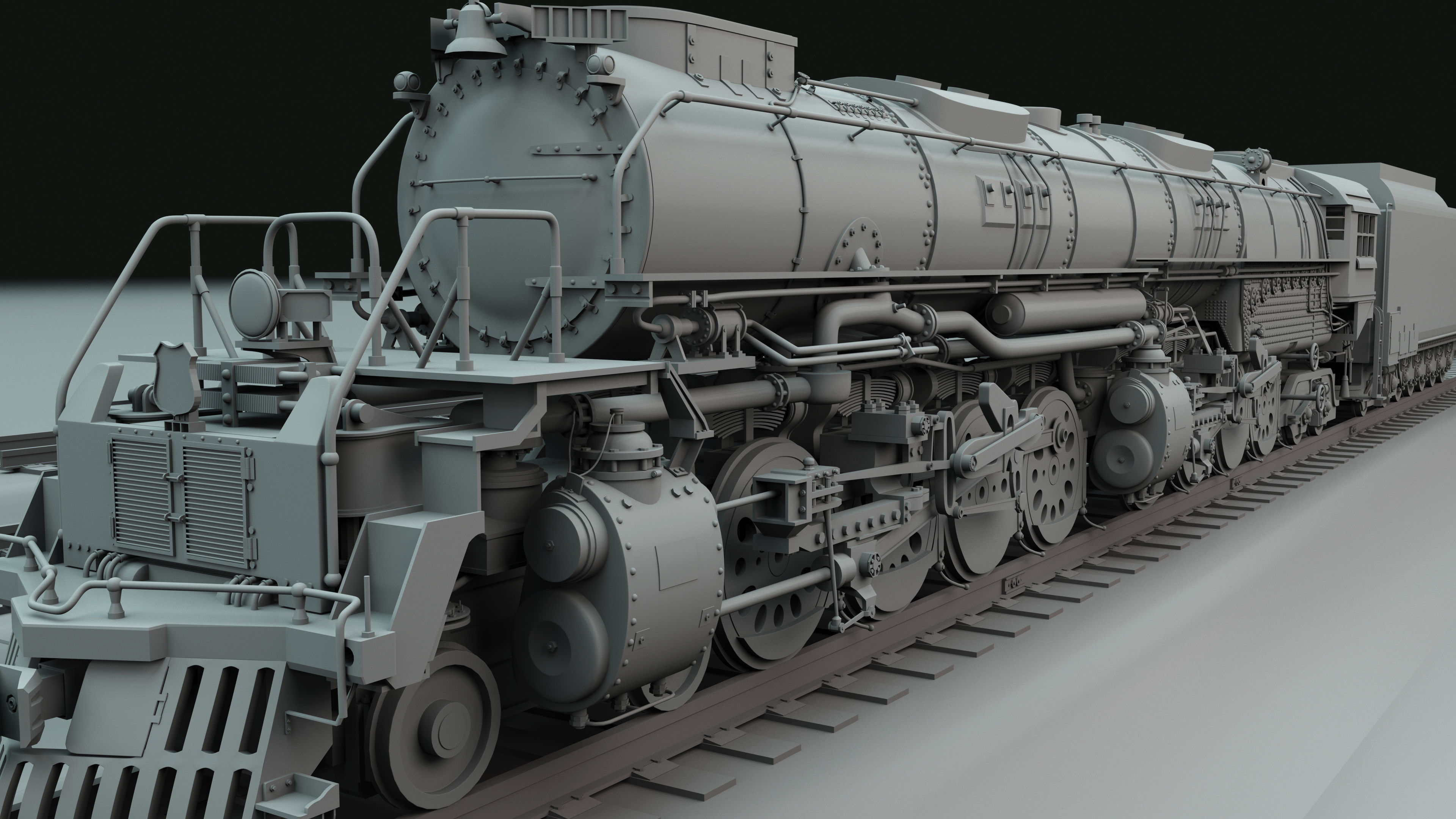 American Lacomotive union pacific 4096 3D model | CGTrader