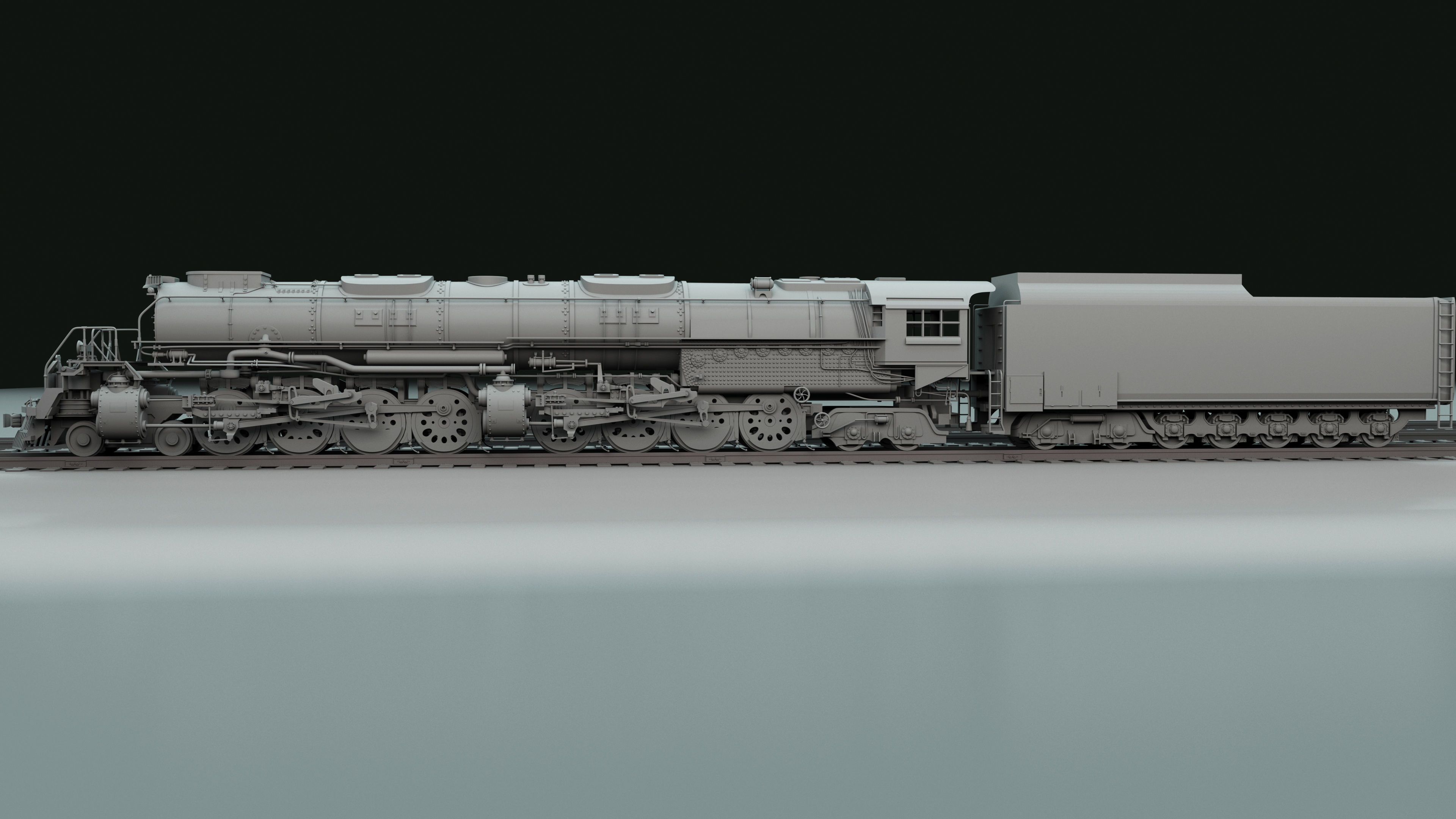 American Lacomotive union pacific 4096 3D model | CGTrader