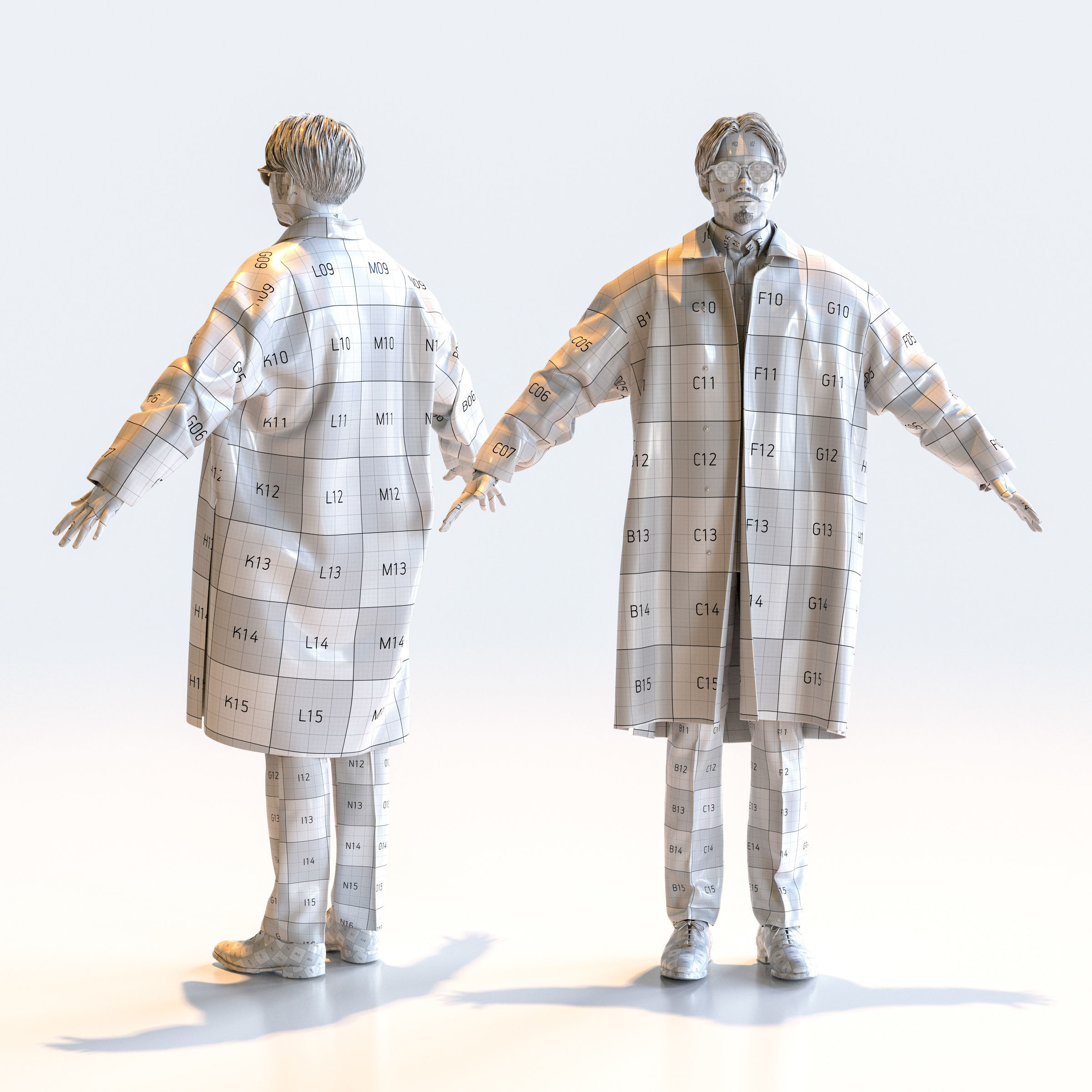 Asian Smart Casual Man in A-pose 4 - S1-M4S A 3D model | CGTrader
