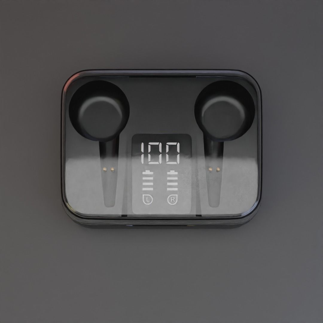 LJ-160 TWS Earbuds Charging Case 3D model | CGTrader