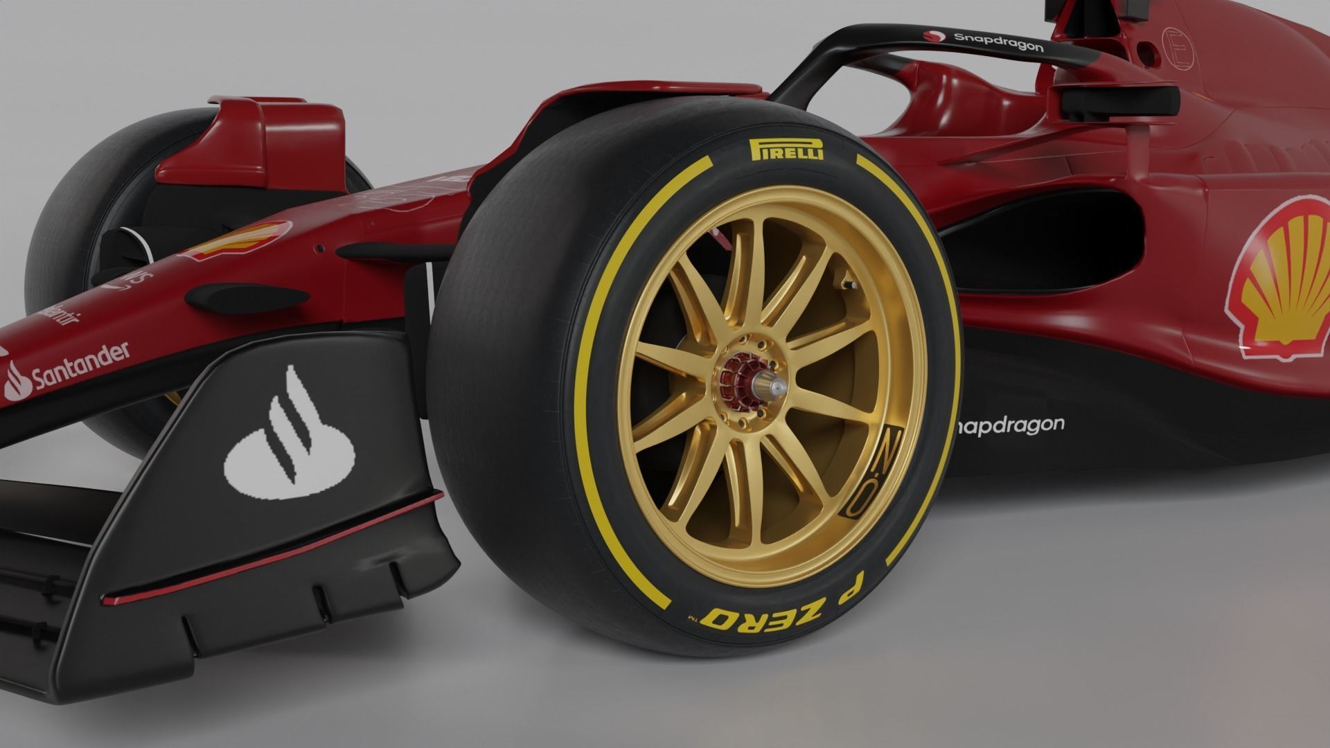 Formula One Wheel 3D model | CGTrader