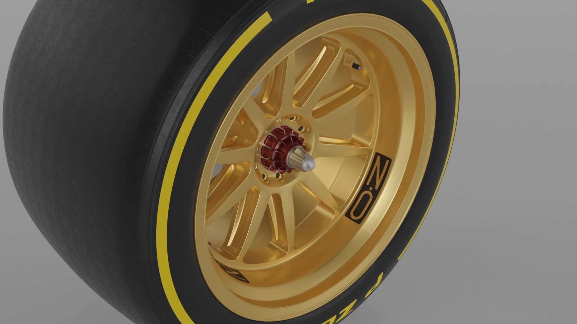 Formula One Wheel 3D model | CGTrader