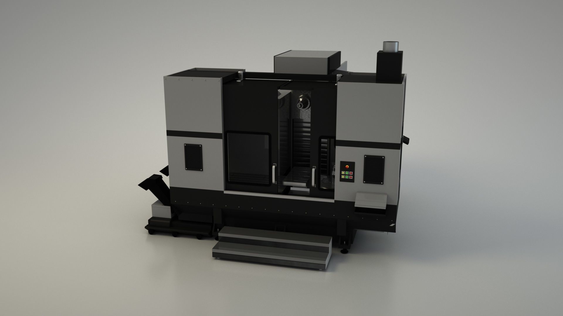 CNC Milling Machine 3D model | CGTrader