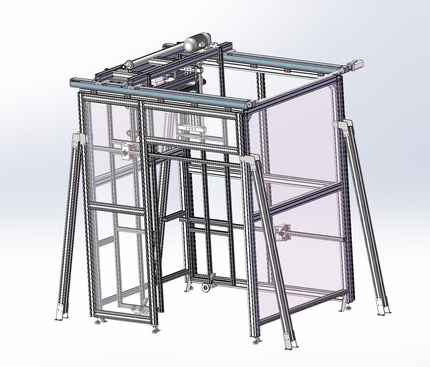 Plastic box stacking conveyor 3D model | CGTrader