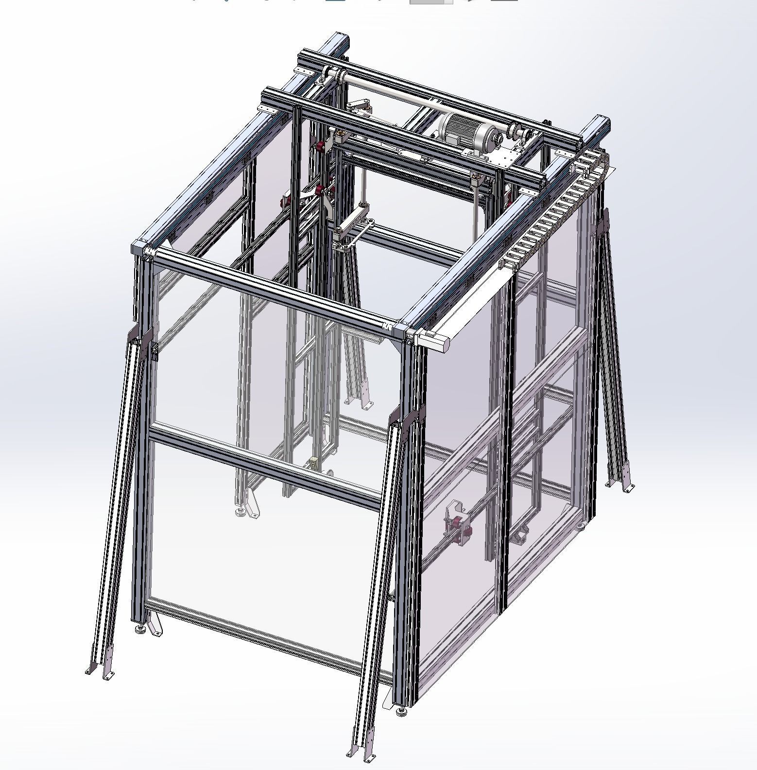 Plastic box stacking conveyor 3D model | CGTrader