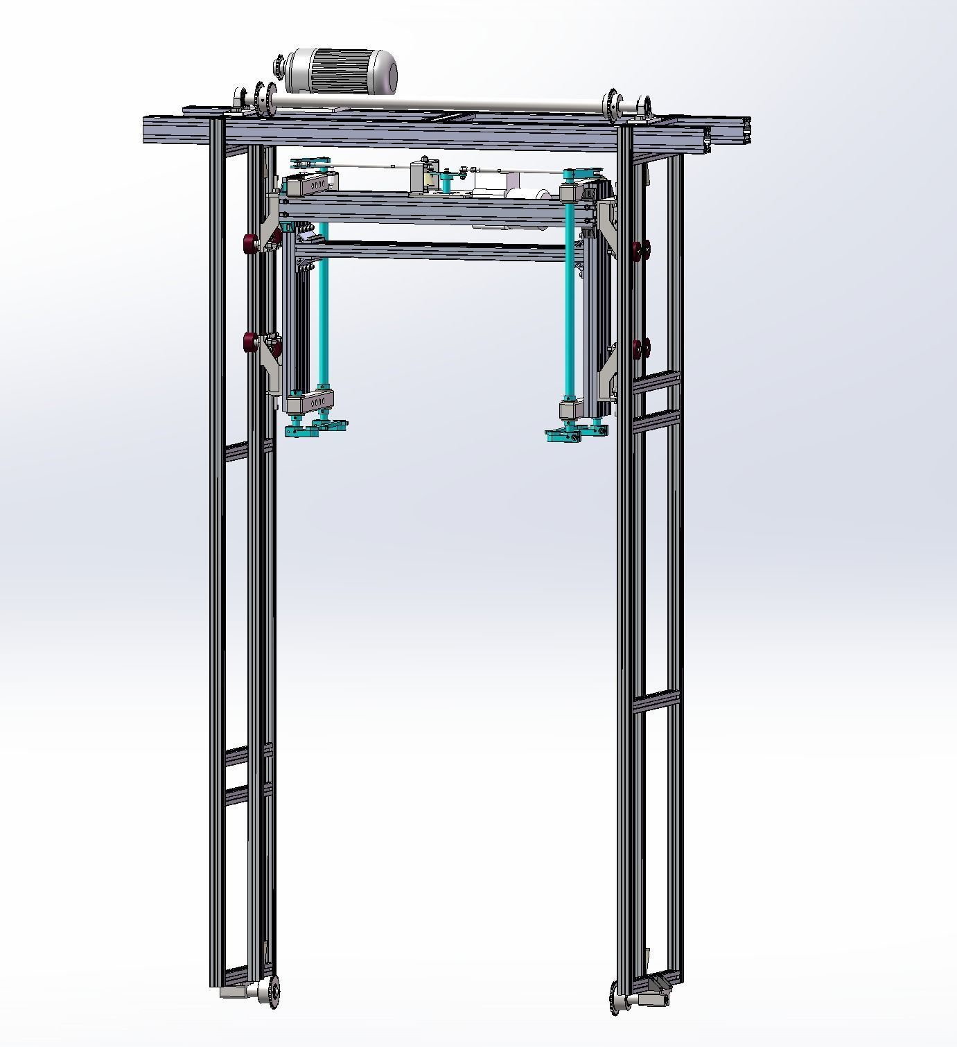 Plastic box stacking conveyor 3D model | CGTrader