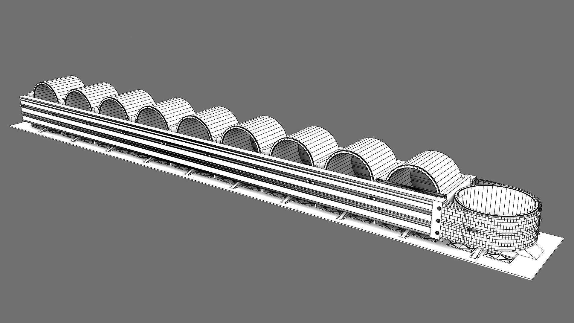 Energy Quad Guard Barrier 3d Model 3D model | CGTrader