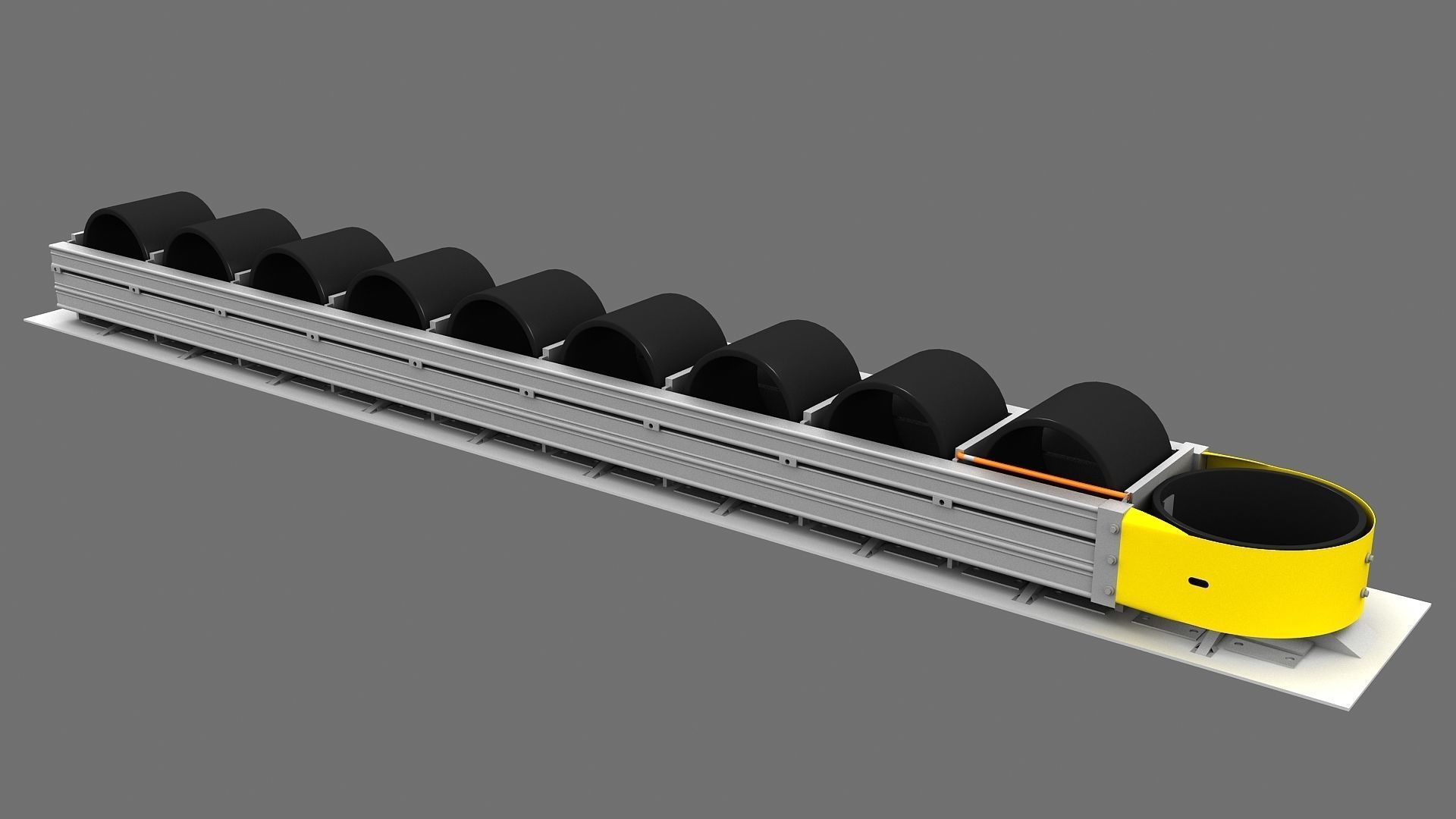 Energy Quad Guard Barrier 3d Model 3D model | CGTrader