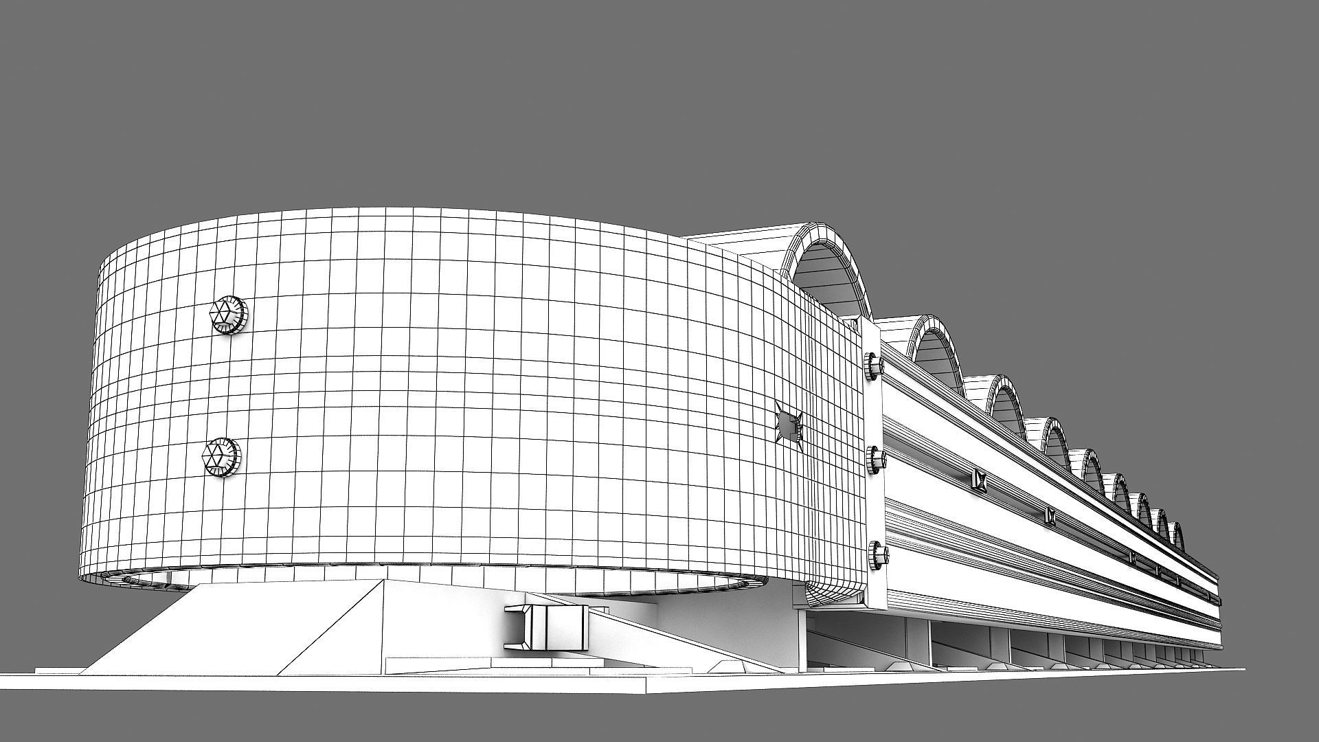 Energy Quad Guard Barrier 3d Model 3D model | CGTrader