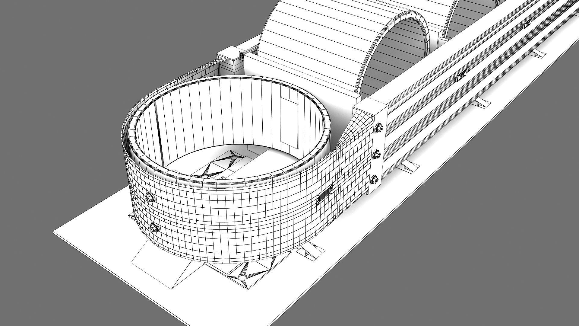 Energy Quad Guard Barrier 3d Model 3D model | CGTrader