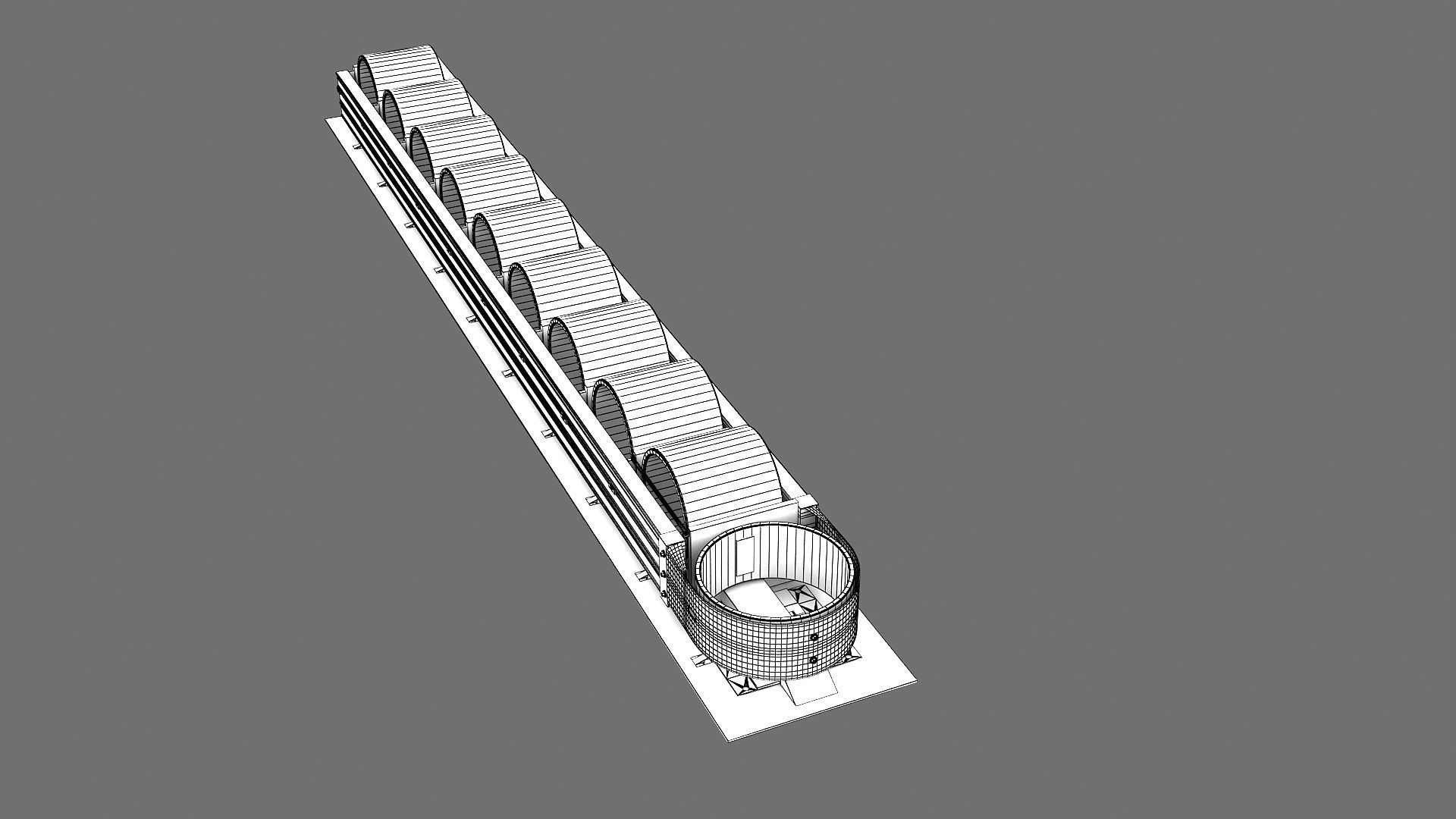 Energy Quad Guard Barrier 3d Model 3D model | CGTrader