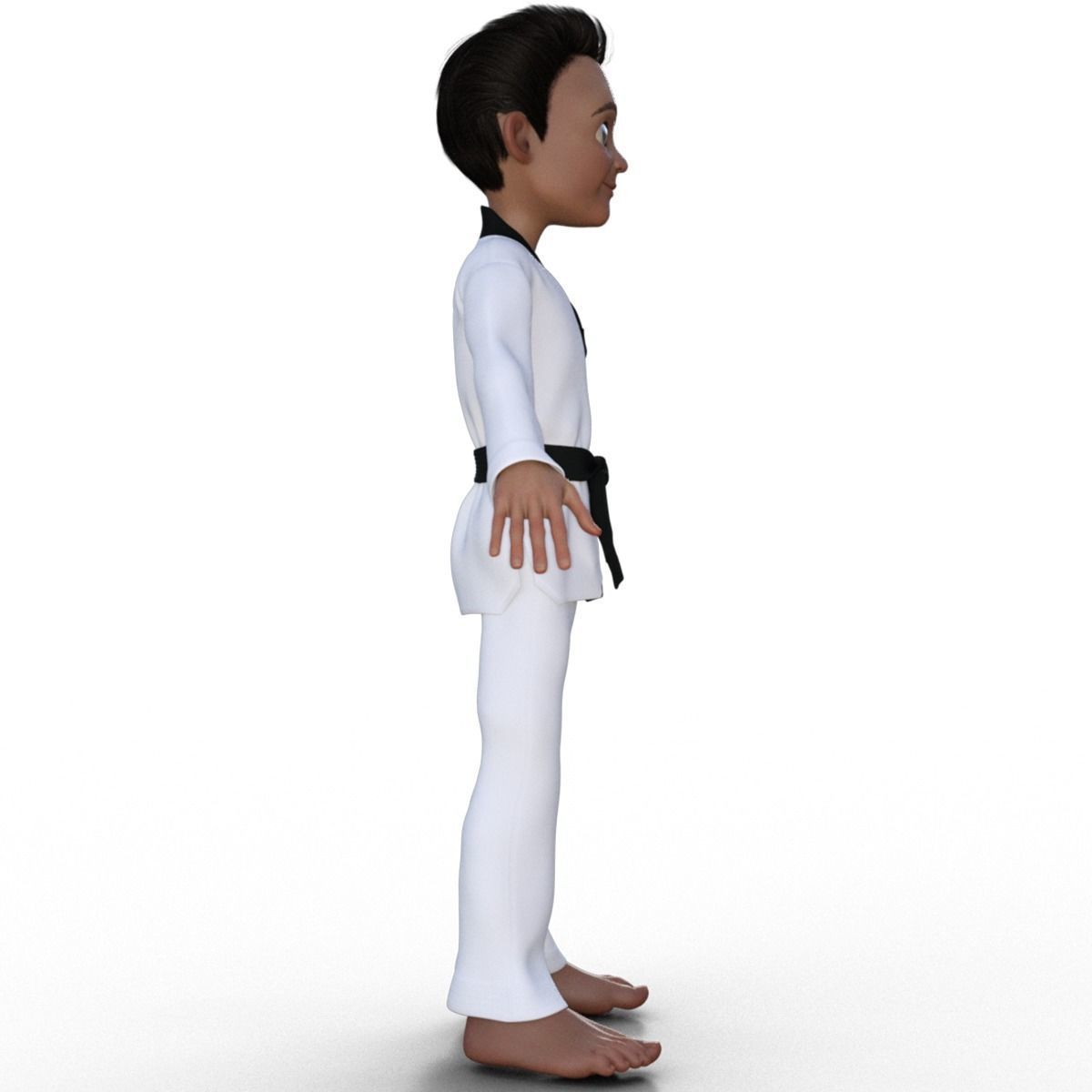 3D Cartoon Karate Boy 3D model | CGTrader