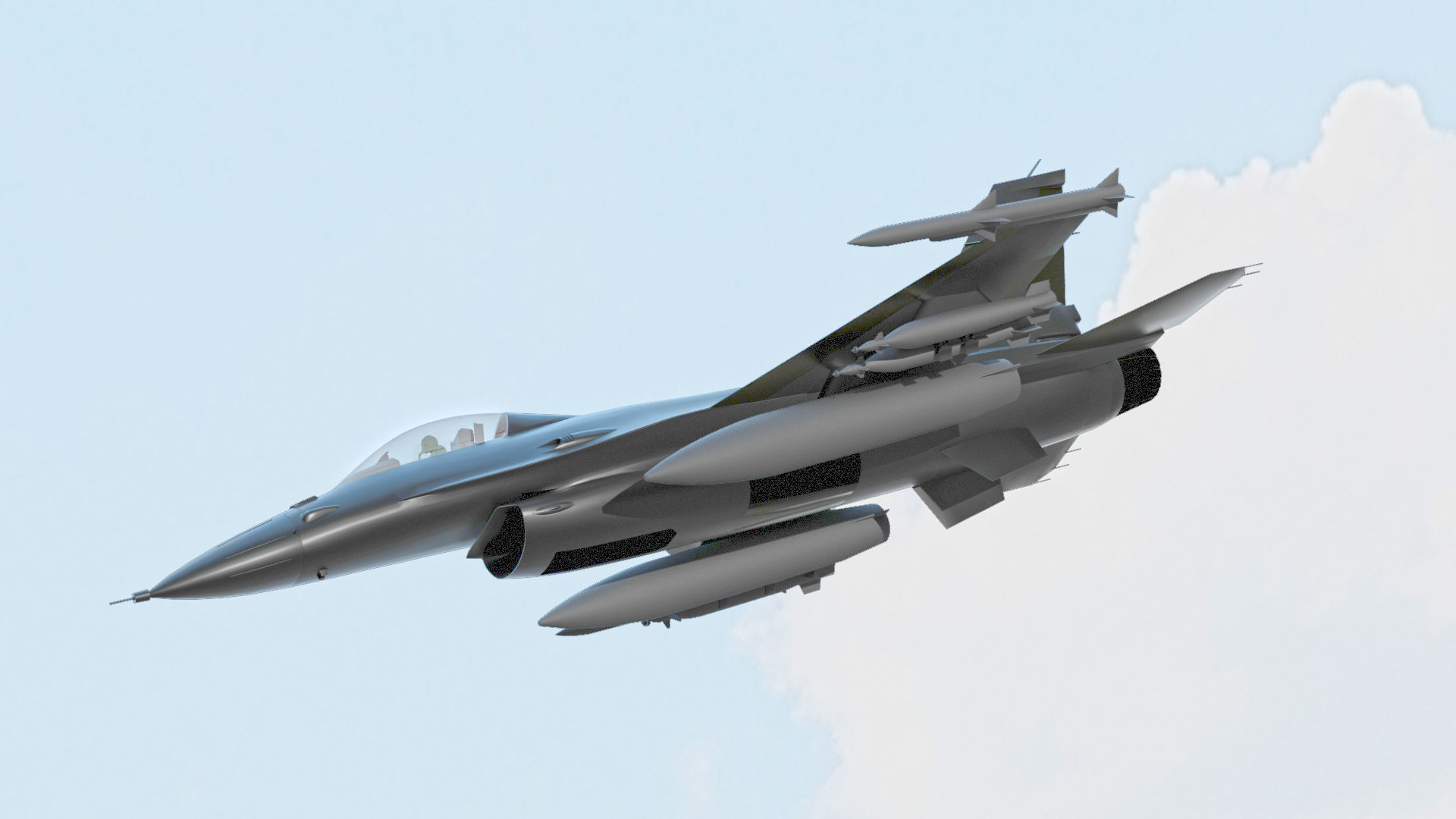 3D Fighter Aircraft and Fighter Pilot 3D model | CGTrader