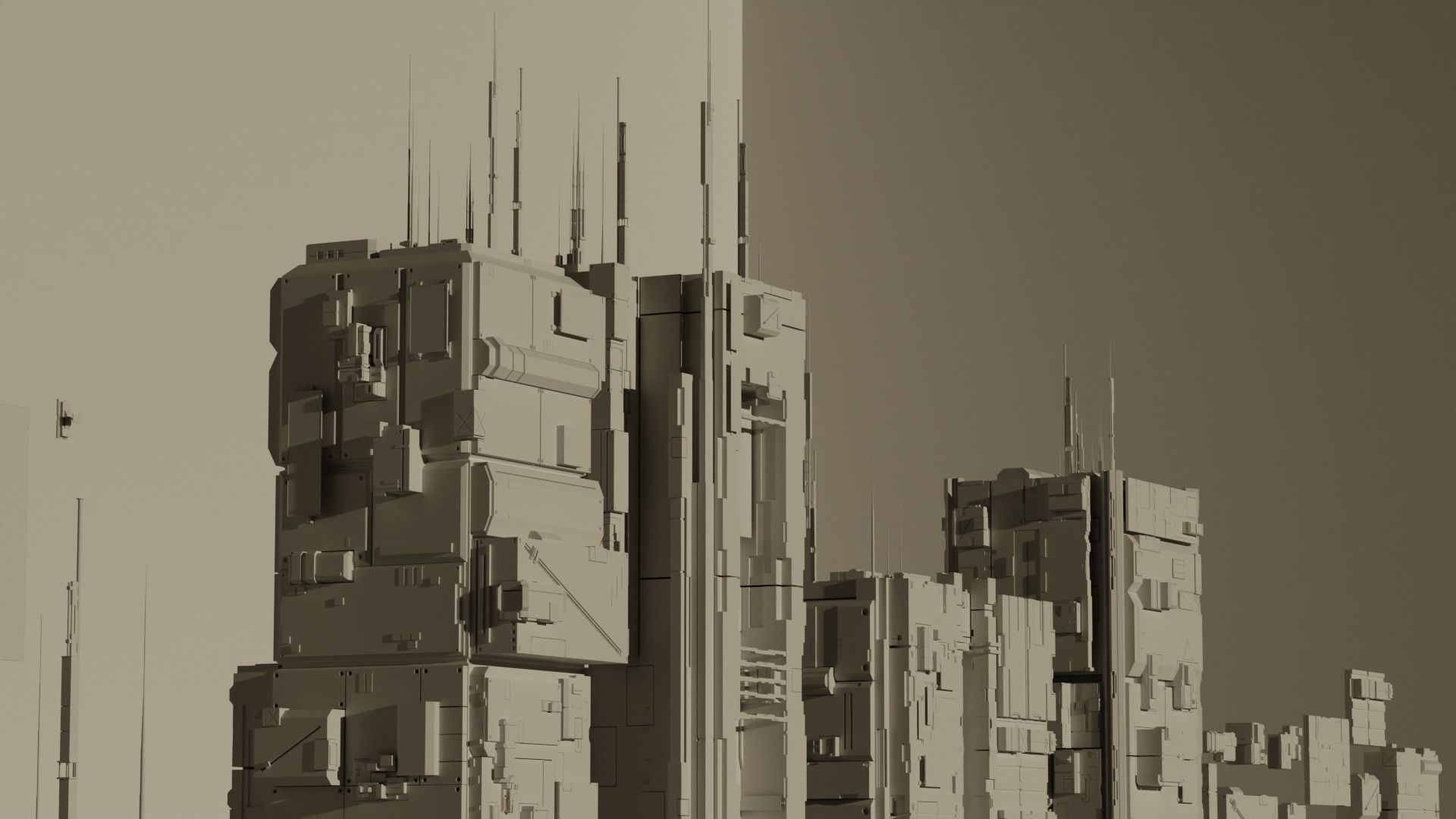 3D model Sifi Buildings VR / AR / low-poly | CGTrader