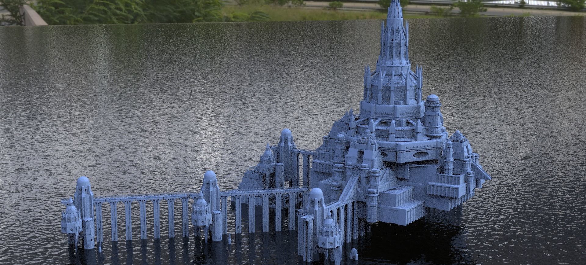 Sir Lancelot Castle Fortress city 1 3D model | CGTrader