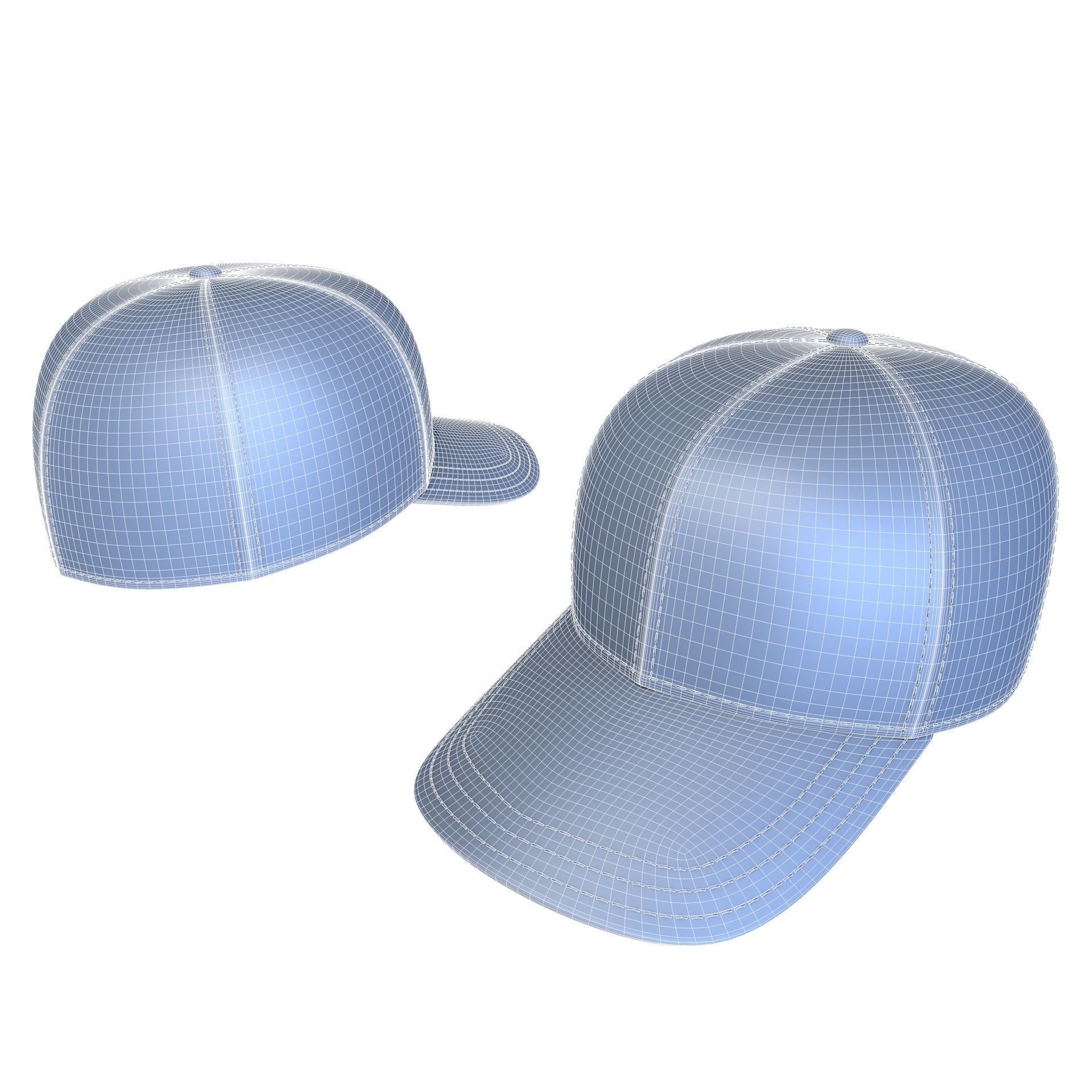 3D model Baseball Cap New Era Fitted Sport Hat VR / AR / low-poly ...