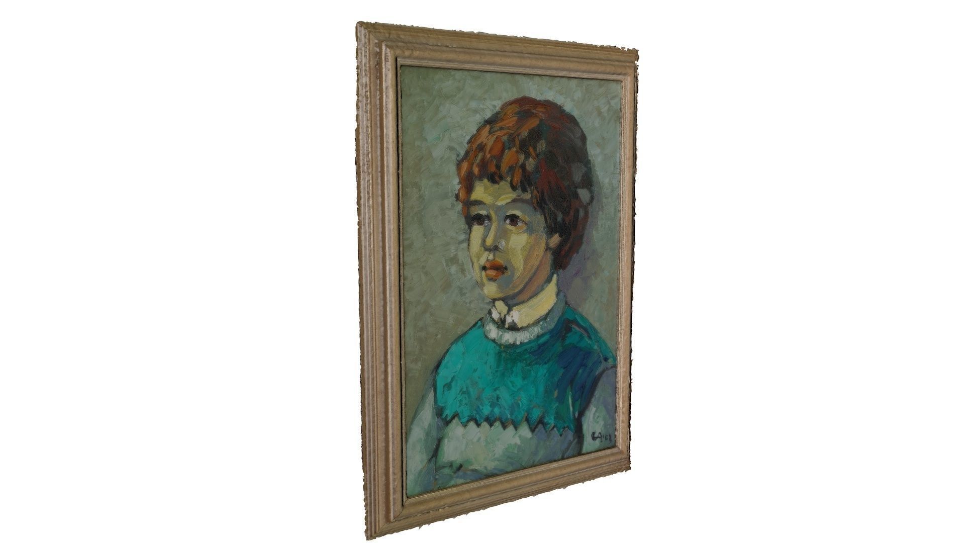 painting of a young boy 3D model | CGTrader