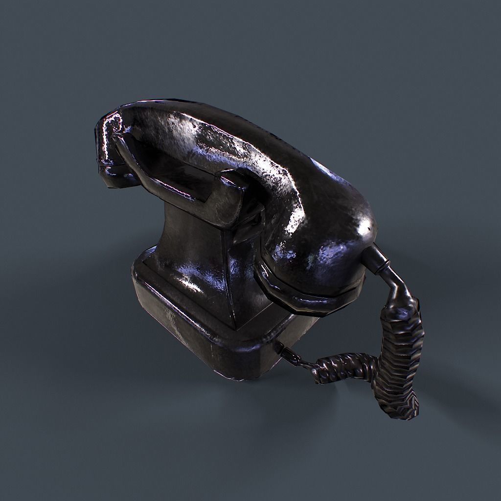 3D model Old Retro Phone v1 VR / AR / low-poly | CGTrader