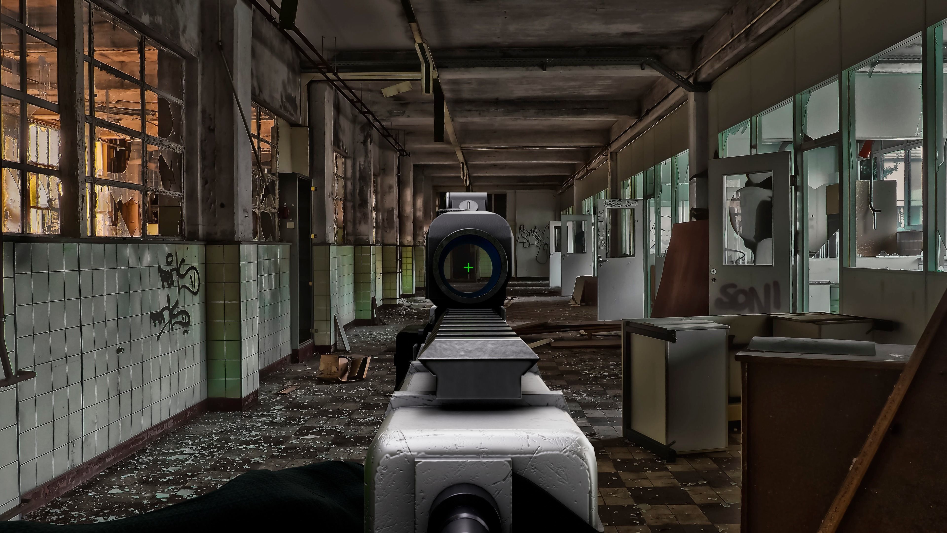 3D model Sci-fi rifle AK series game ready PBR VR / AR / low-poly ...