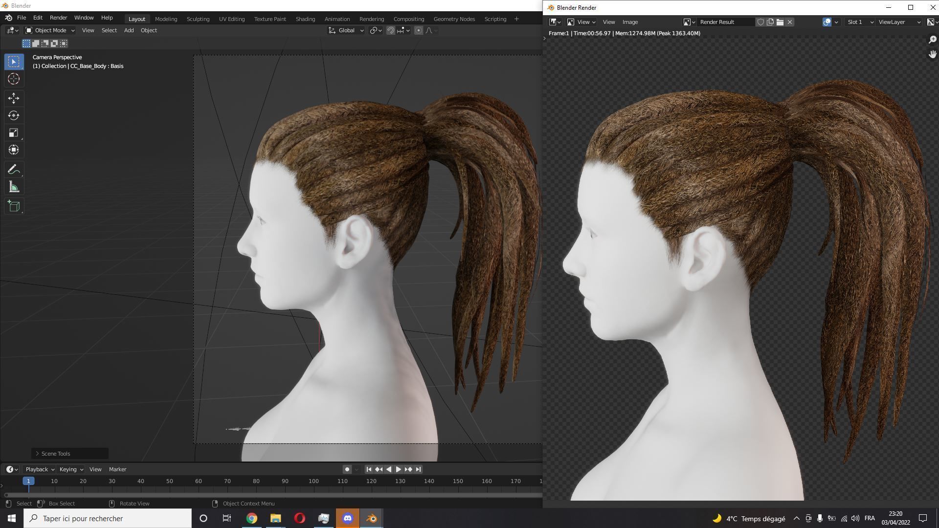 Realistic Dreads Hair Rasta free VR / AR / low-poly 3D model rigged ...