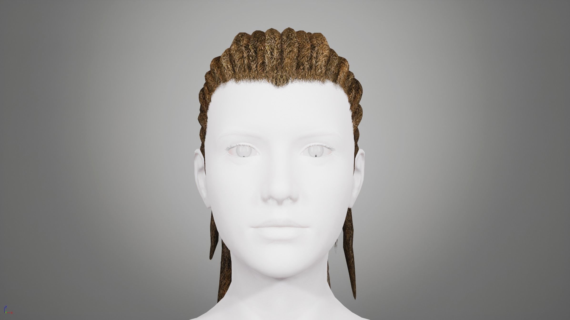 Realistic Dreads Hair Rasta free VR / AR / low-poly 3D model rigged ...