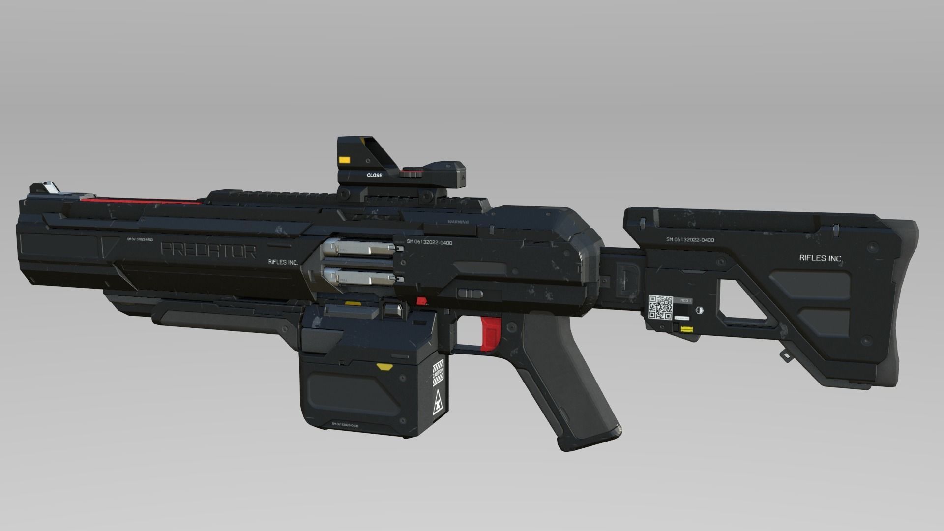3D model Assault Rifle Concept VR / AR / low-poly | CGTrader