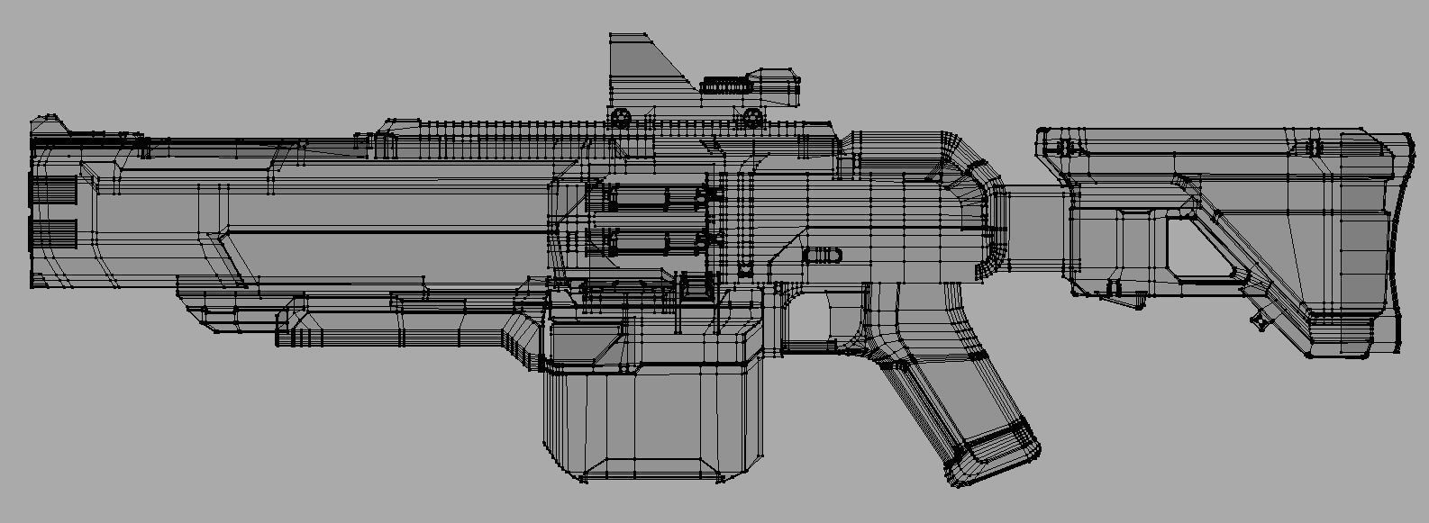 3D model Assault Rifle Concept VR / AR / low-poly | CGTrader