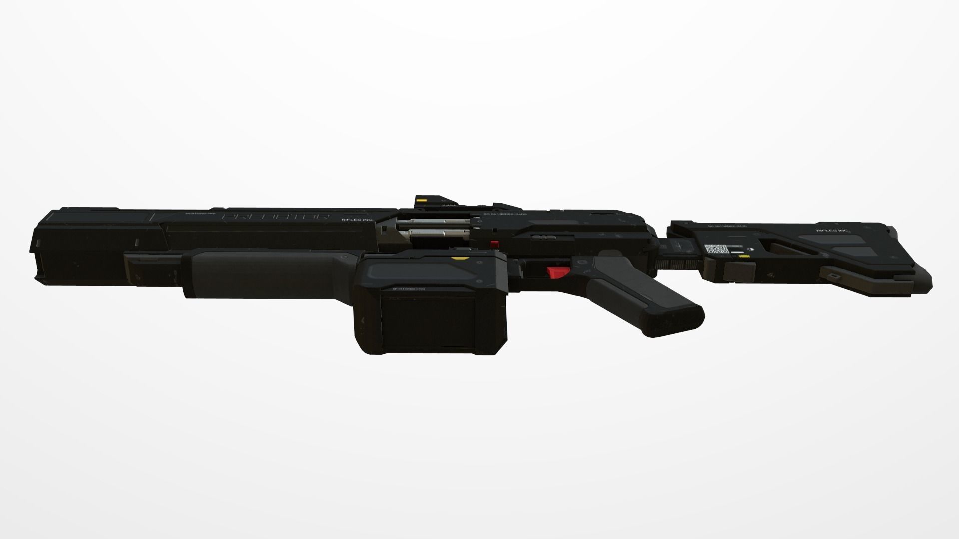 3D model Assault Rifle Concept VR / AR / low-poly | CGTrader