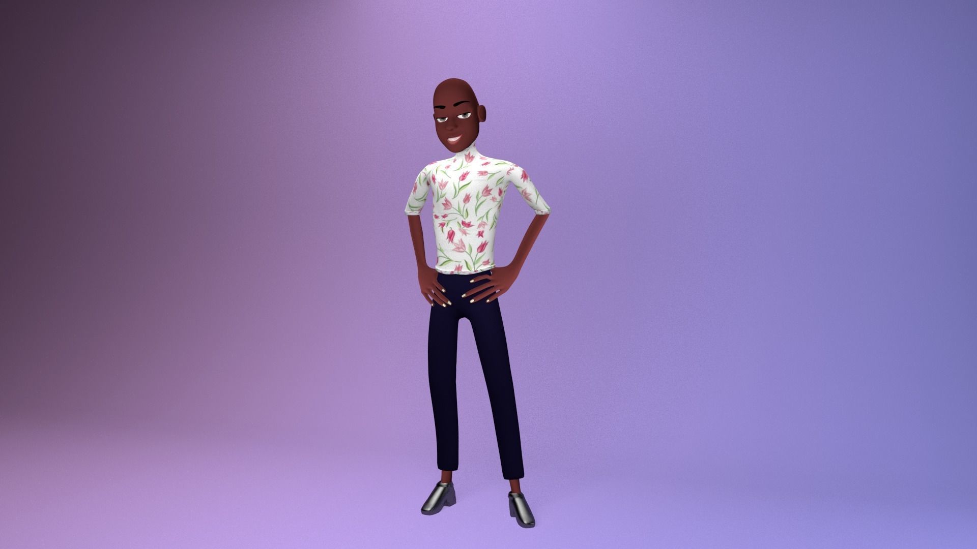 Stylized male character Rig free 3D model rigged | CGTrader