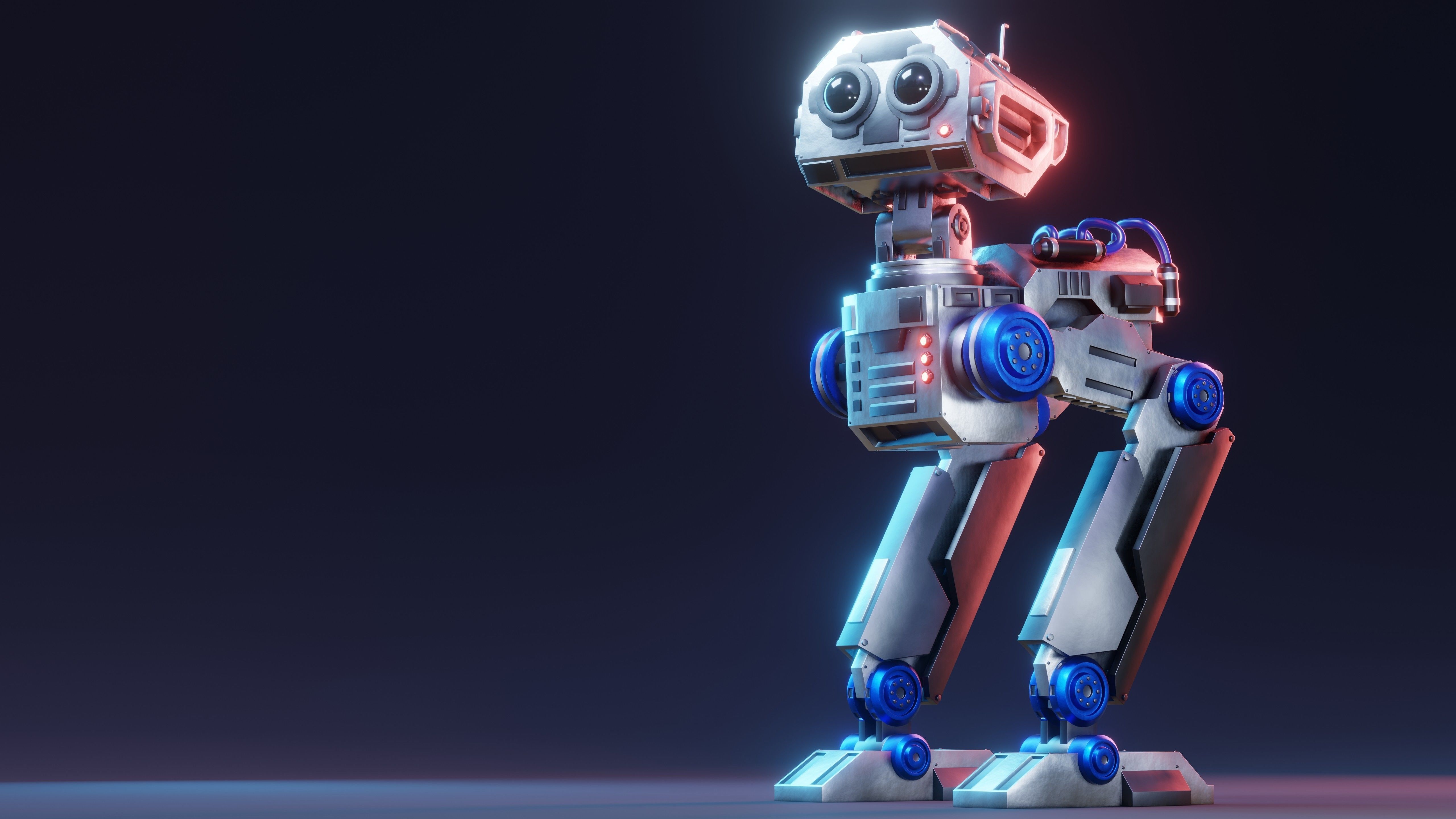 Sci-Fi Mech Robot - Rigged - Blender Eevee 3D model animated rigged ...