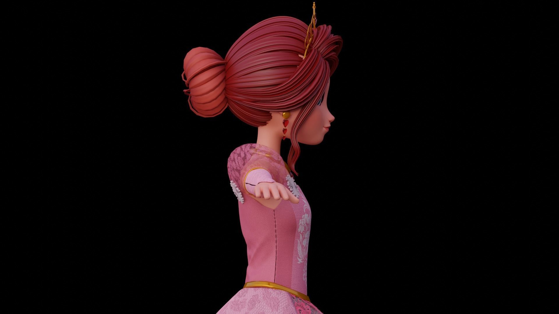 Disney Style Princess - Fully Rigged 3D model | CGTrader
