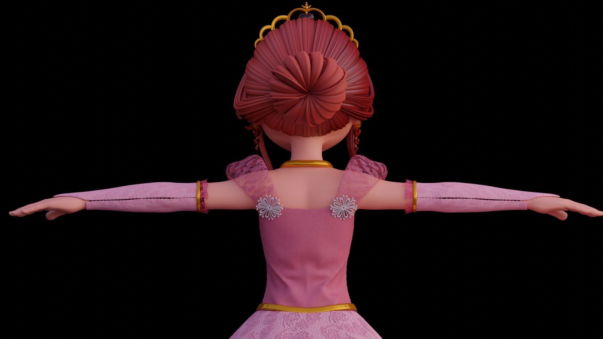 Disney Style Princess - Fully Rigged 3D model | CGTrader