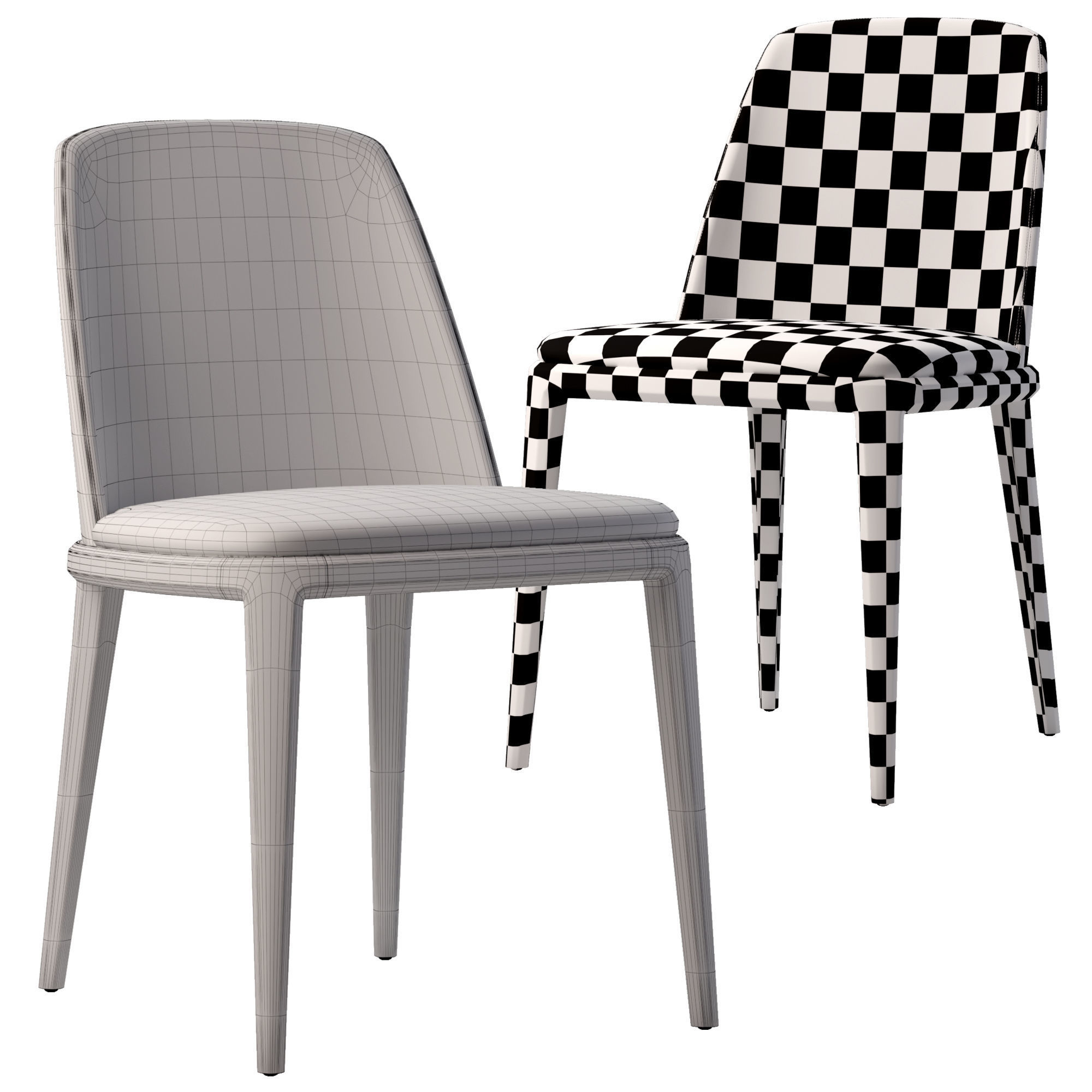 Poliform Chair free 3D model | CGTrader