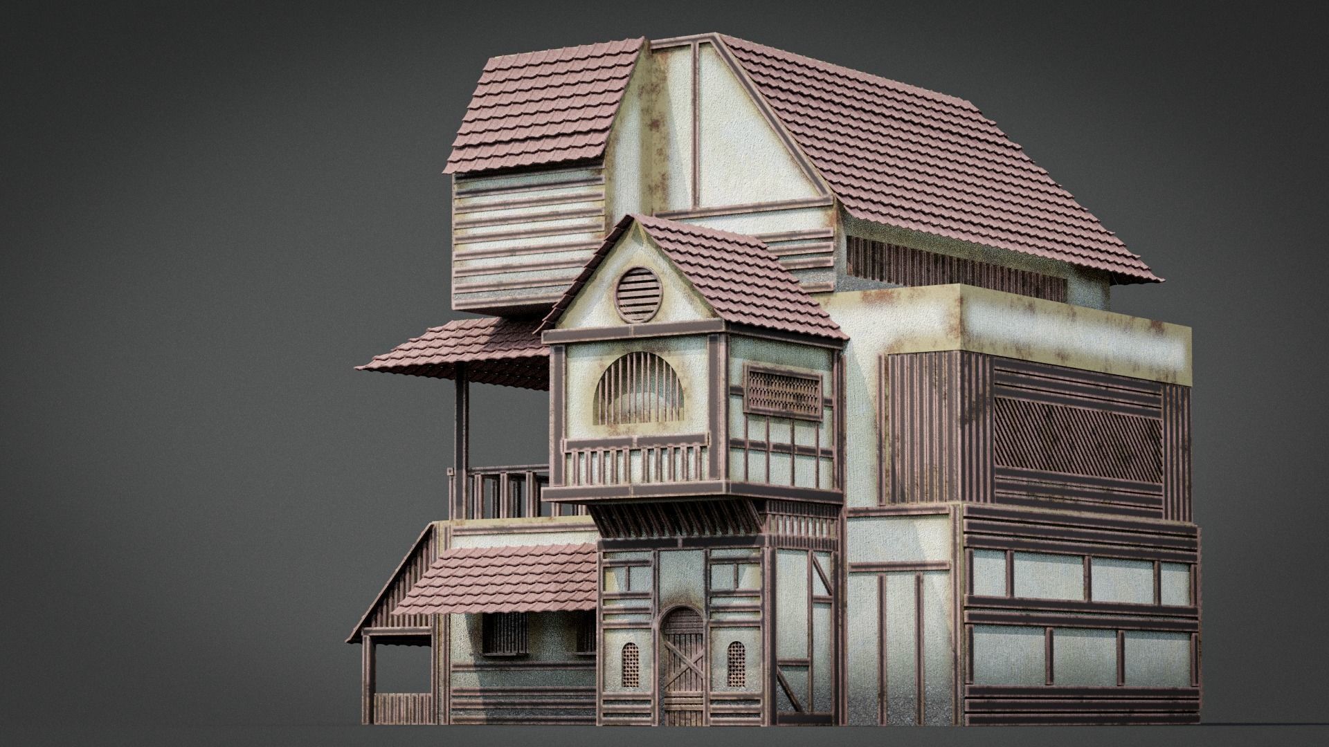 Fantasy Rustic Old Medieval Abandoned House 3D model | CGTrader