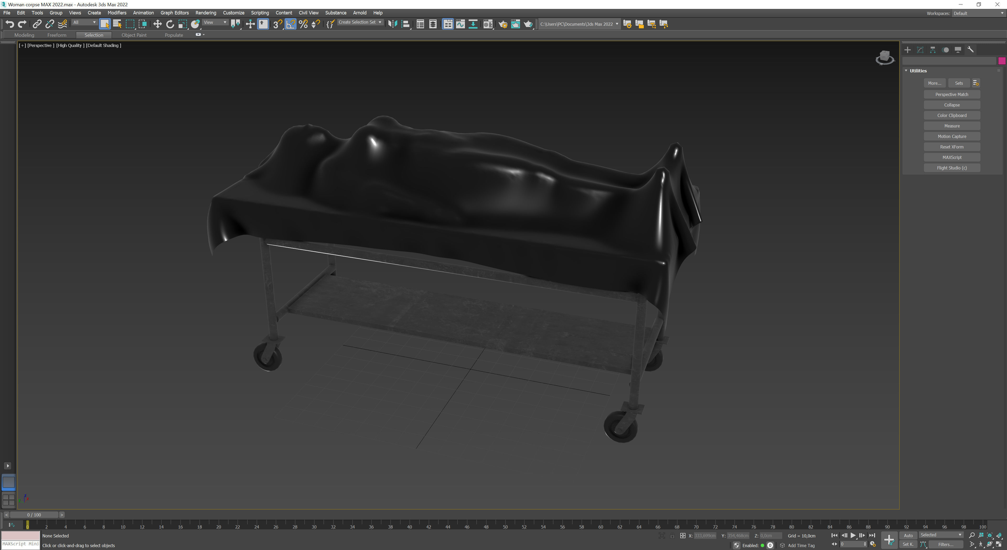 3D model Woman corpse VR / AR / low-poly | CGTrader
