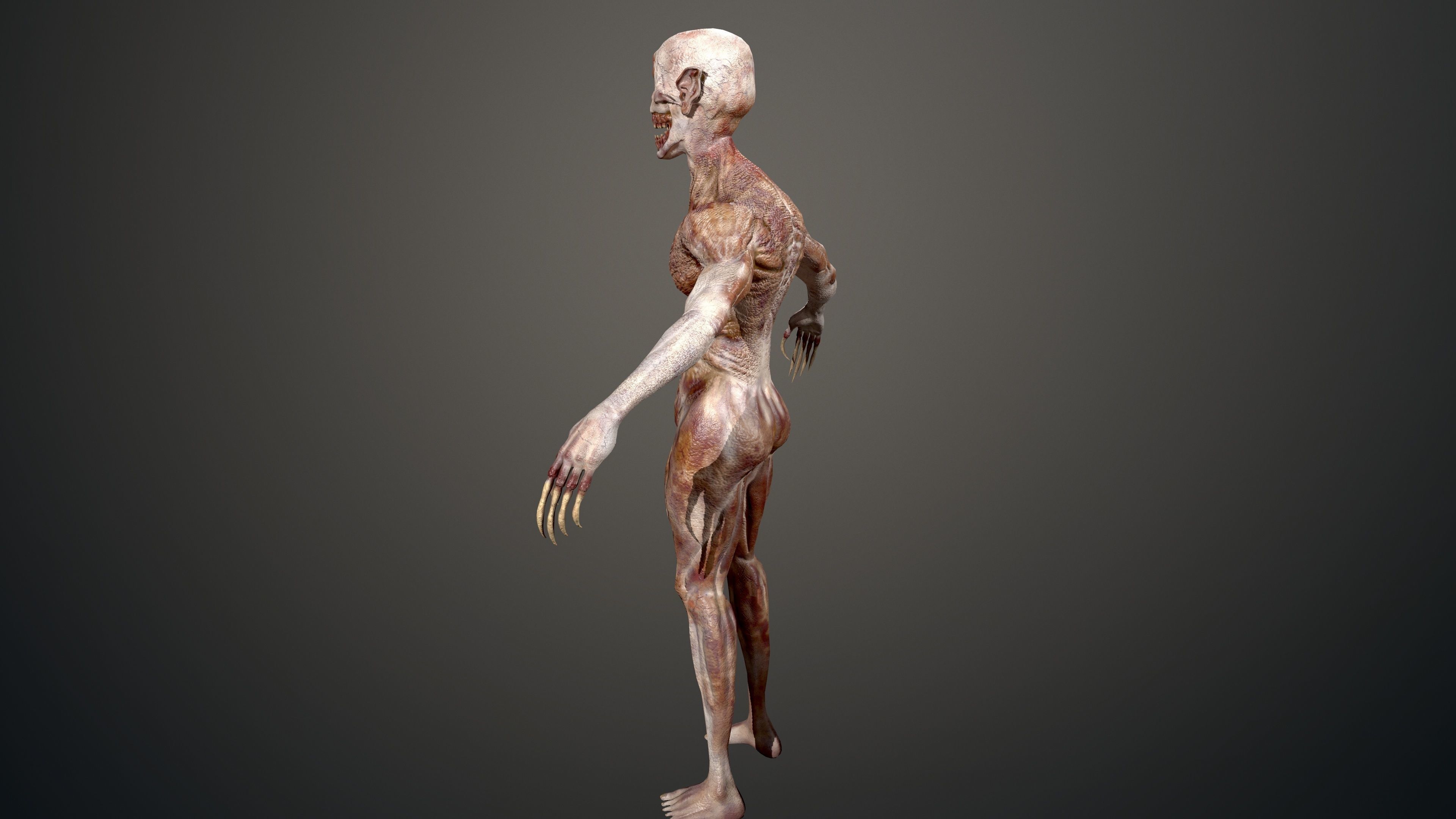 3D model Ghoul human body VR / AR / low-poly | CGTrader