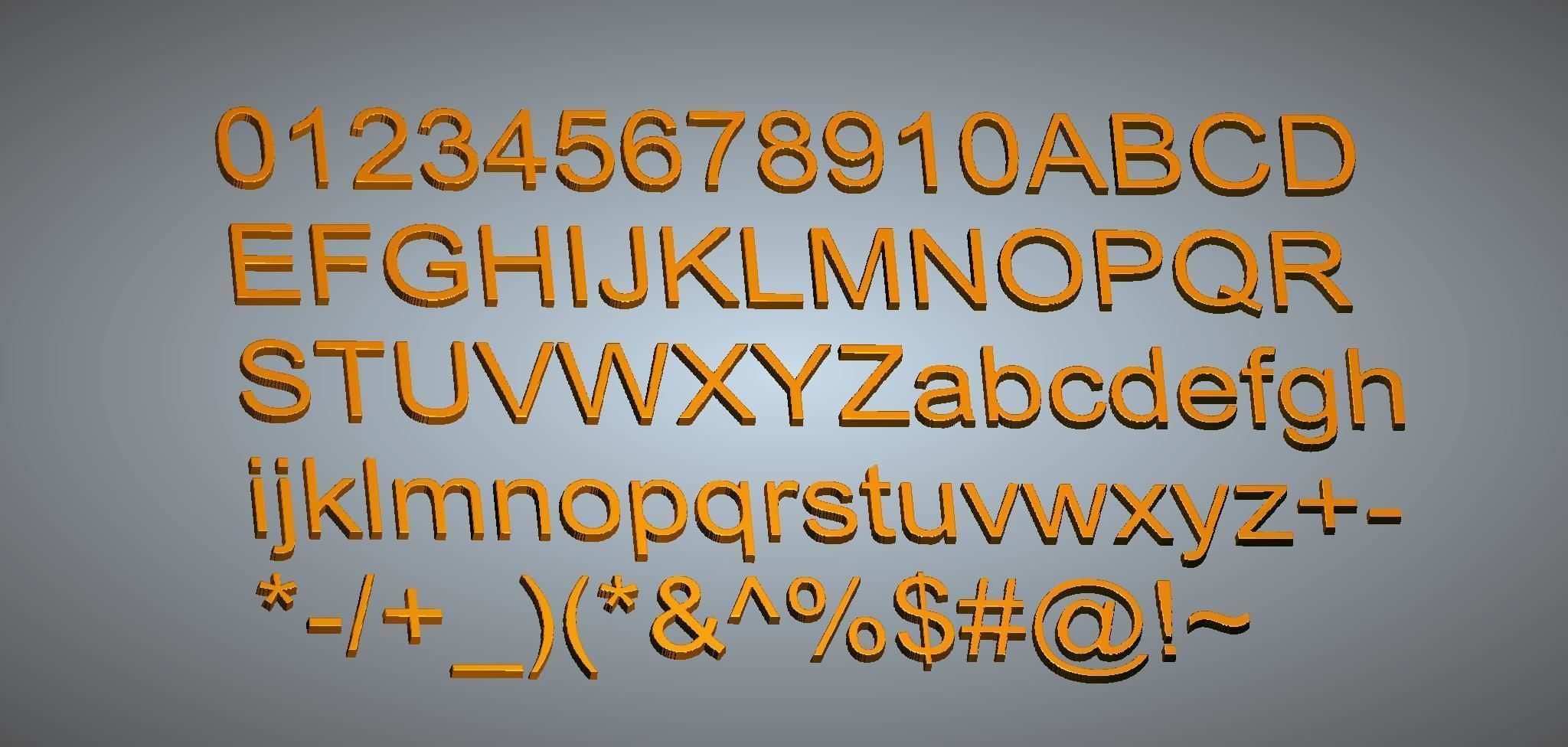 ALPHABET LETTERS mold 3D model 3D printable | CGTrader