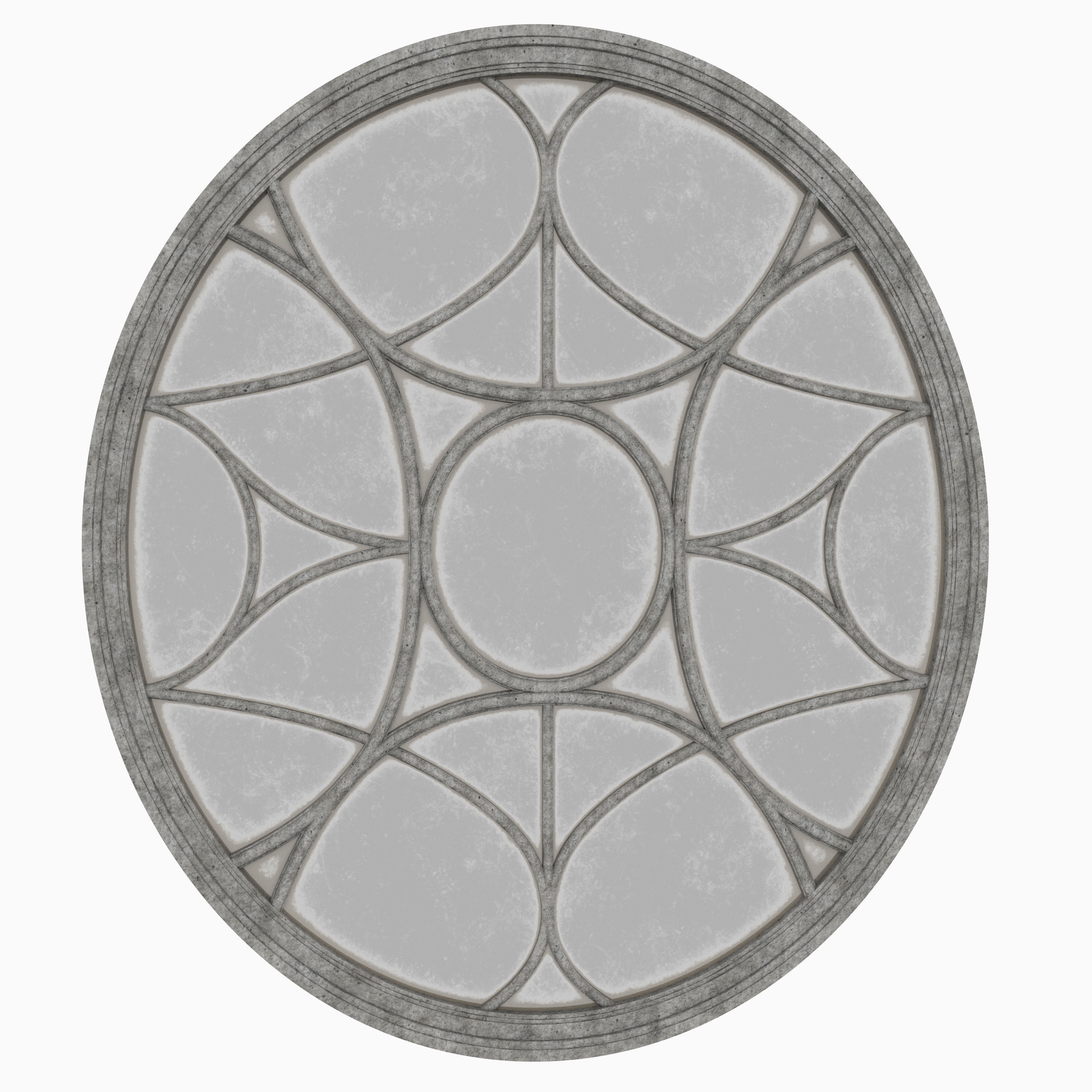 Castle window round 3D model | CGTrader