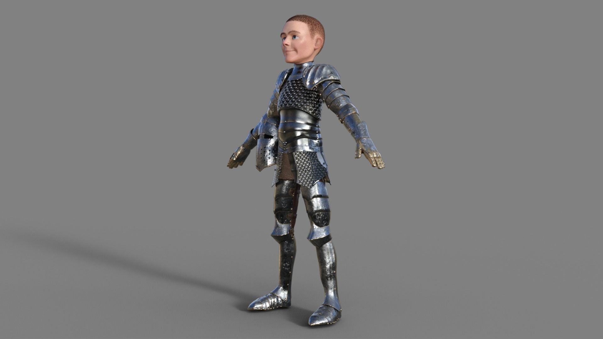 3D Cartoon Warrior Man 3D model | CGTrader