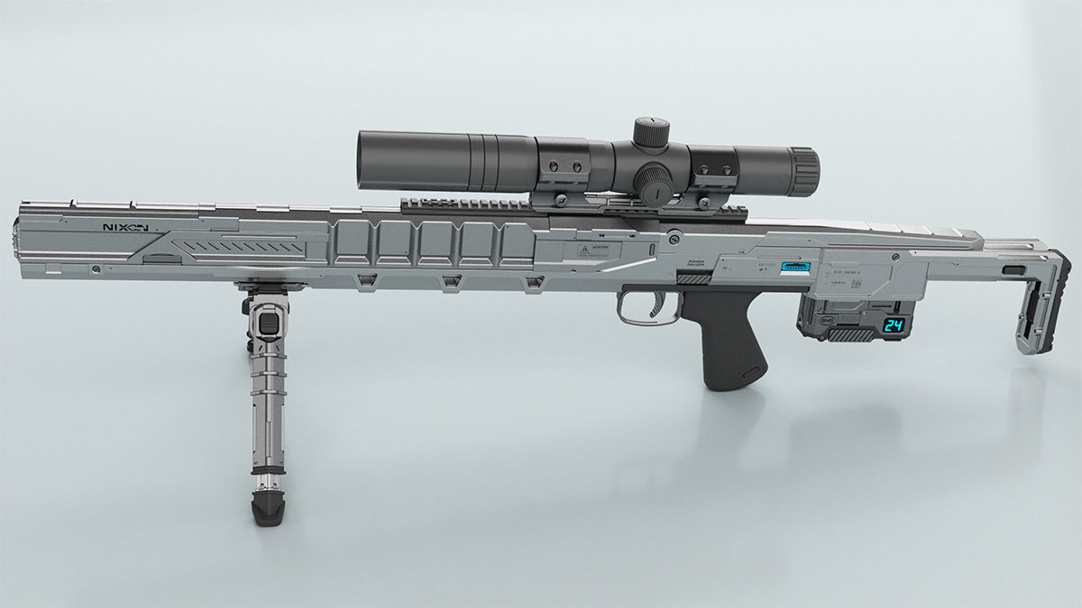 sniper rifle - sci fi 3D model | CGTrader