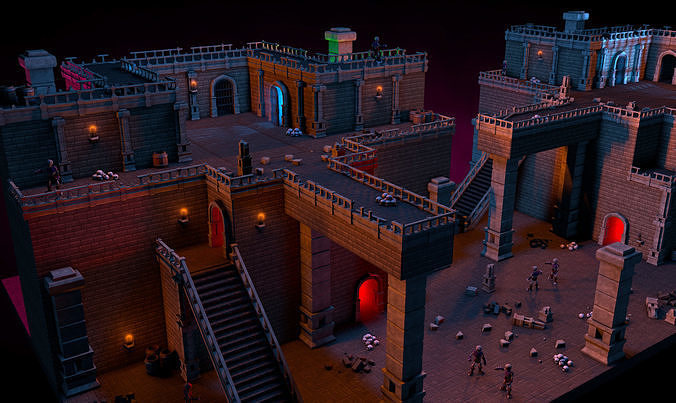 RPG Dungeon 3D model | CGTrader
