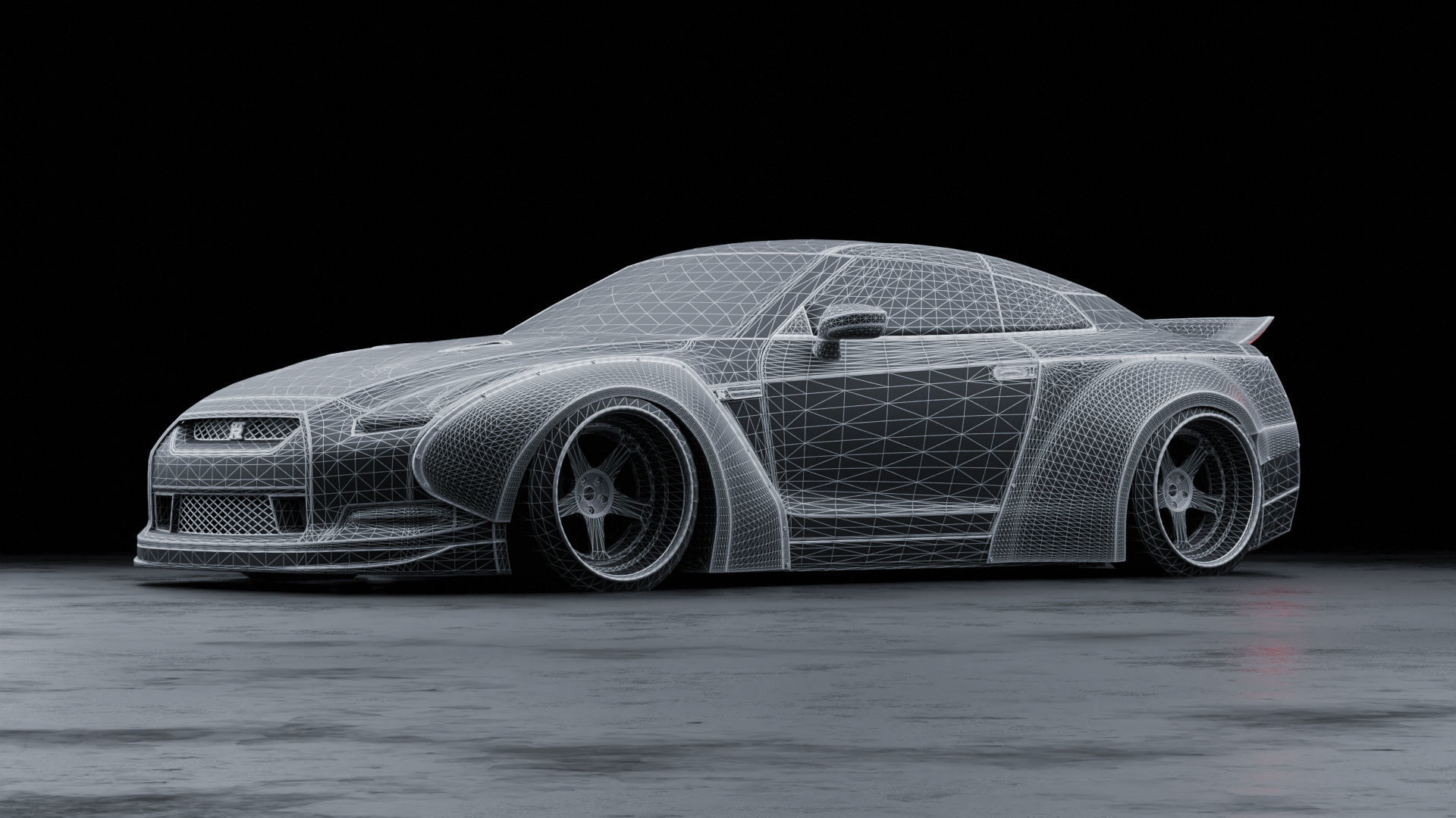 3D model Nissan GT-R VR / AR / low-poly | CGTrader