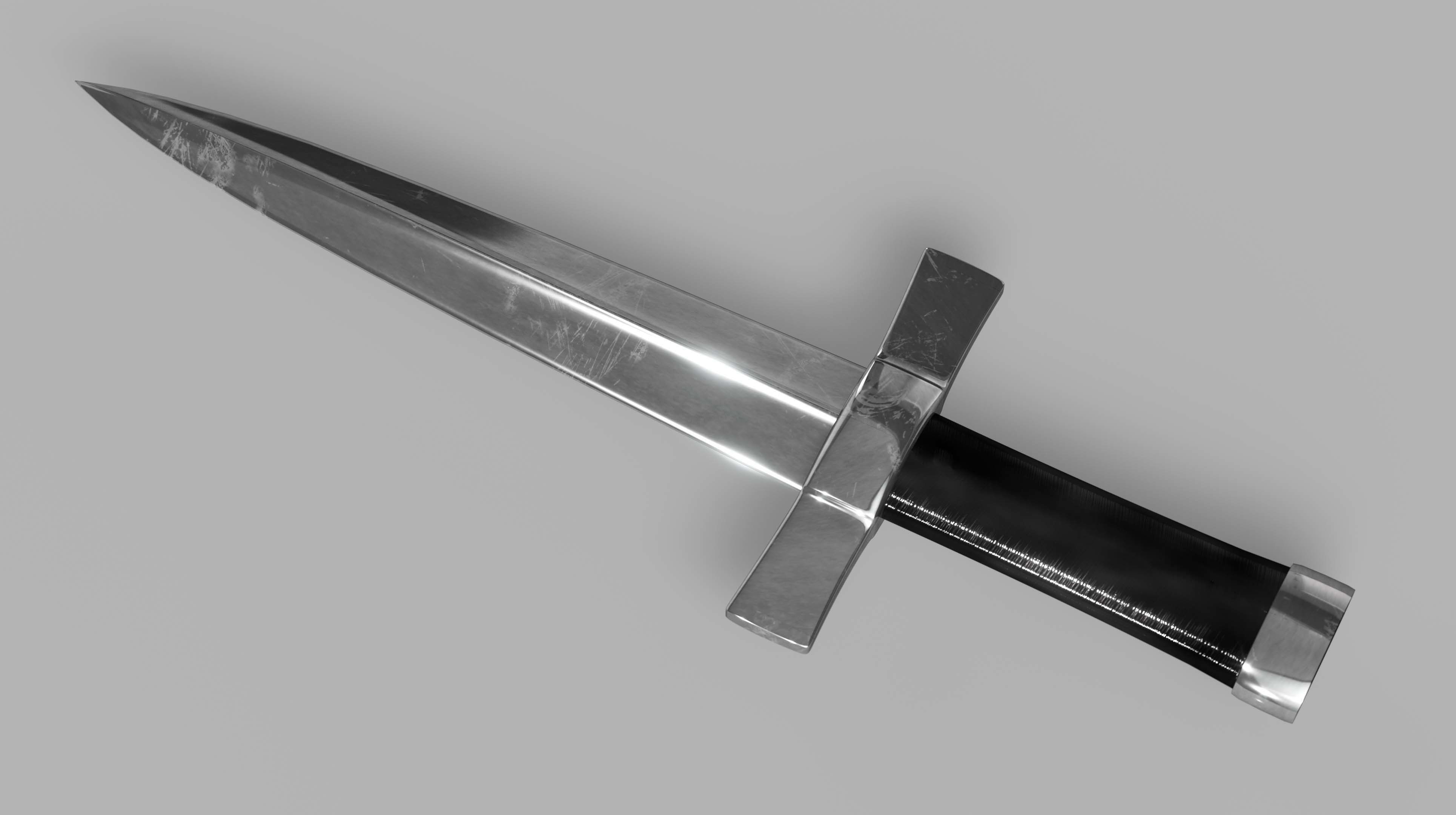 3D model 3D Medieval Dagger VR / AR / low-poly | CGTrader