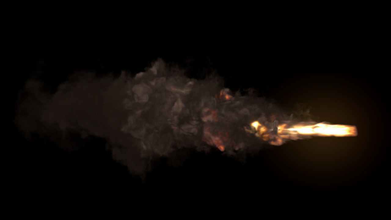 Rocket Smoke VDB 5s sequence 3D model animated | CGTrader