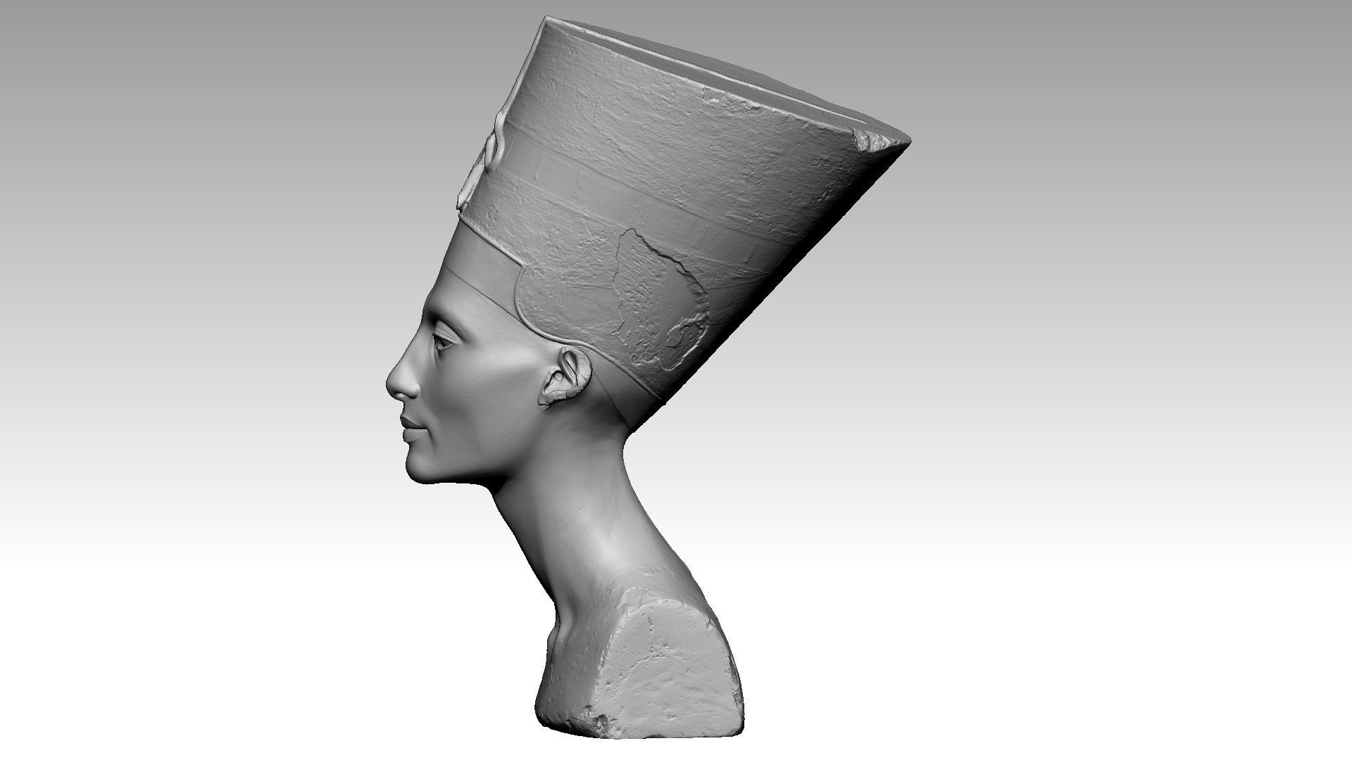 Nefertiti 3d print model bust of egyptian woman 3D model 3D printable ...