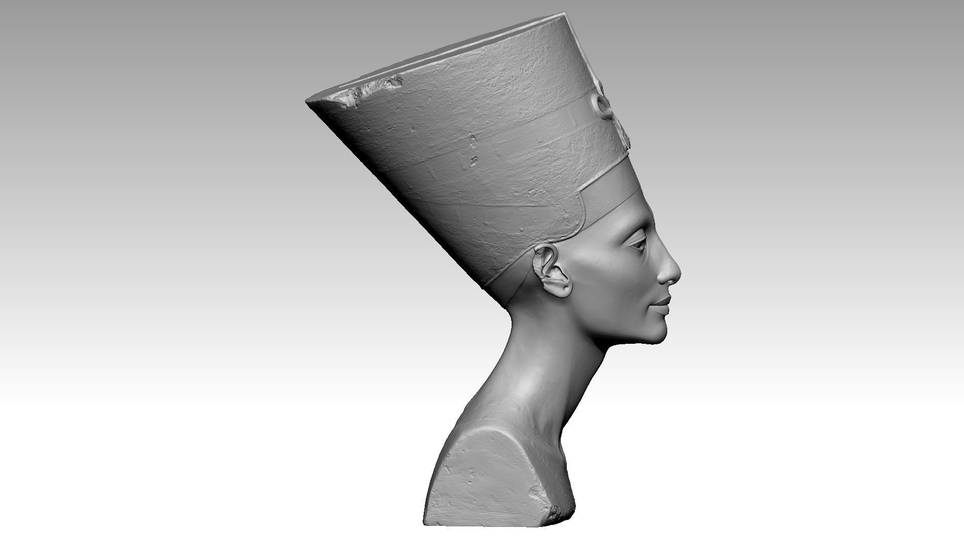 Nefertiti 3d print model bust of egyptian woman 3D model 3D printable ...