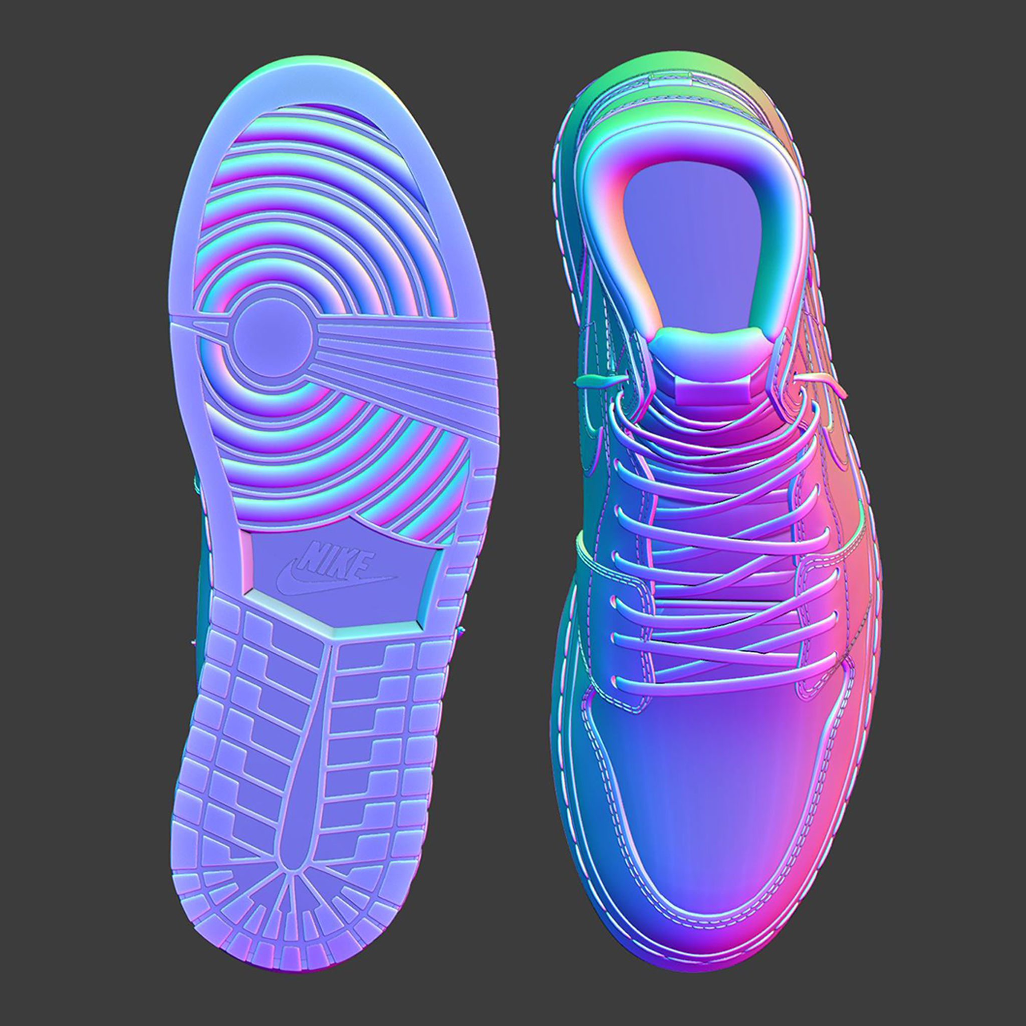 3D model Jordan 1s VR / AR / low-poly | CGTrader