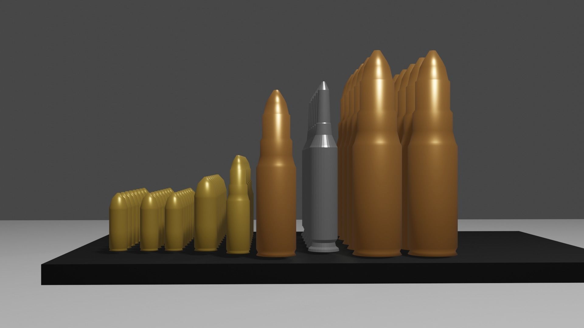 bullets lowpoly group of free VR / AR / low-poly 3D model | CGTrader