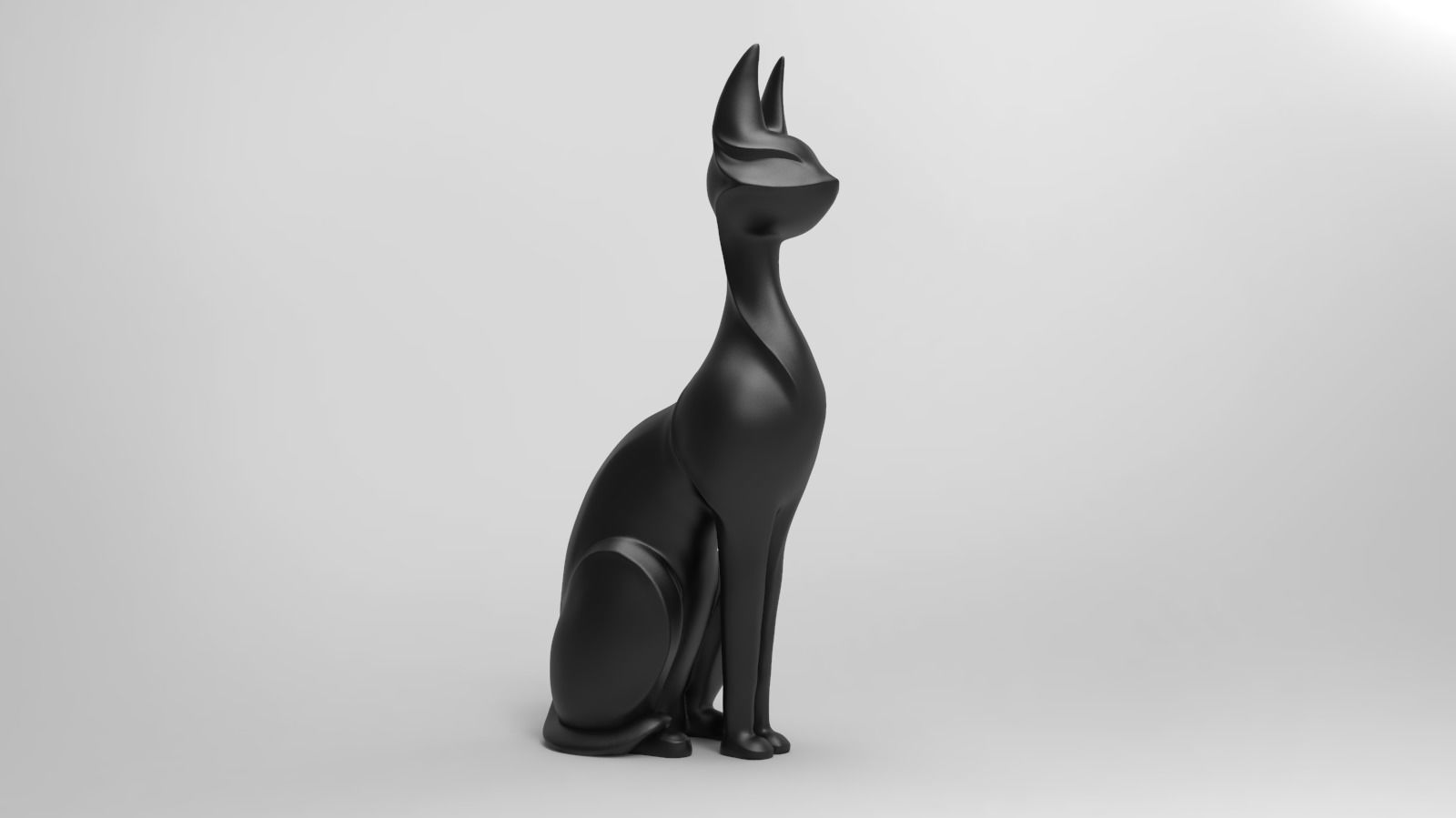 Cat Statue STL for 3D model 3D printable | CGTrader