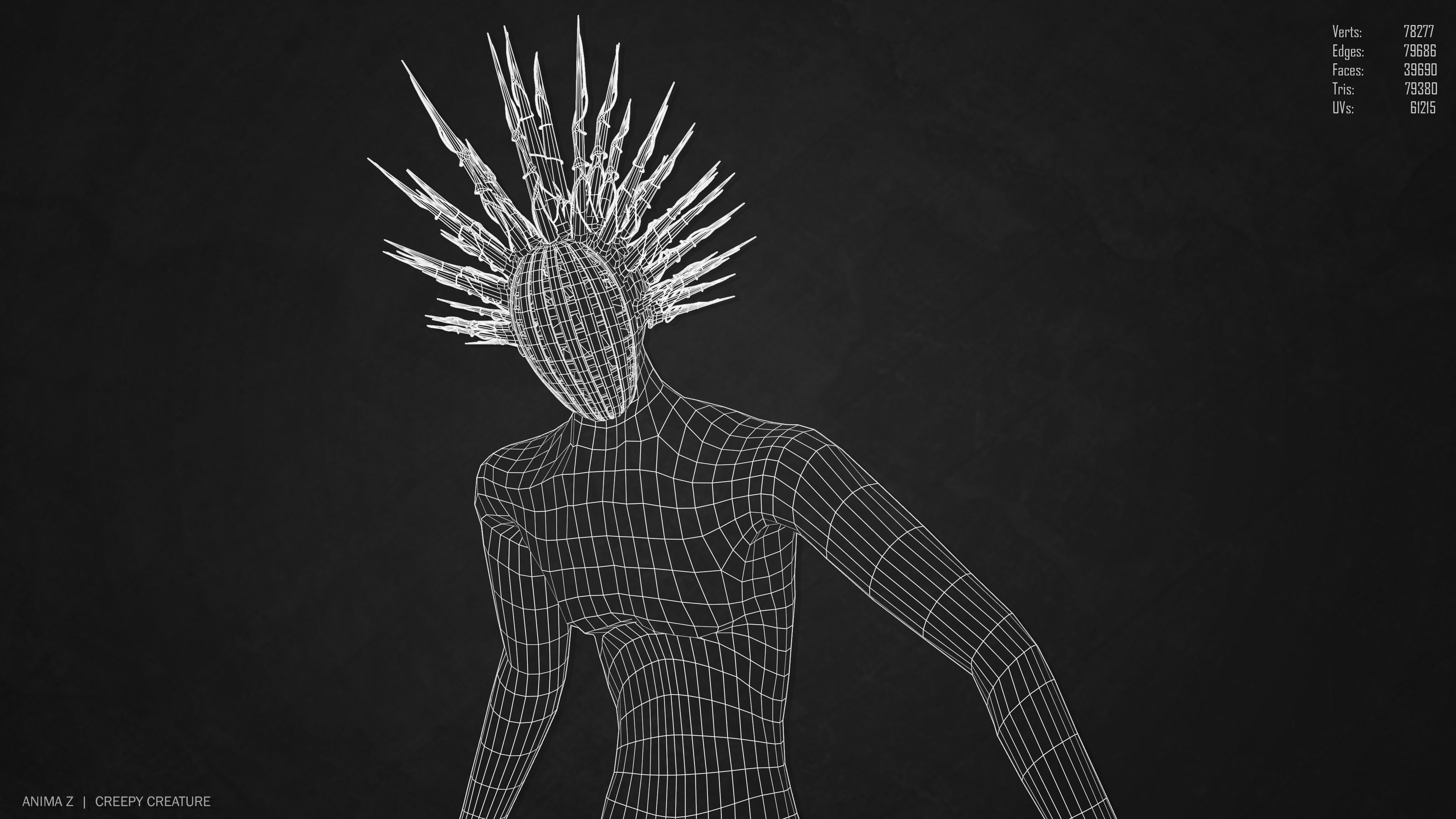 3D model Creepy creature VR / AR / low-poly | CGTrader